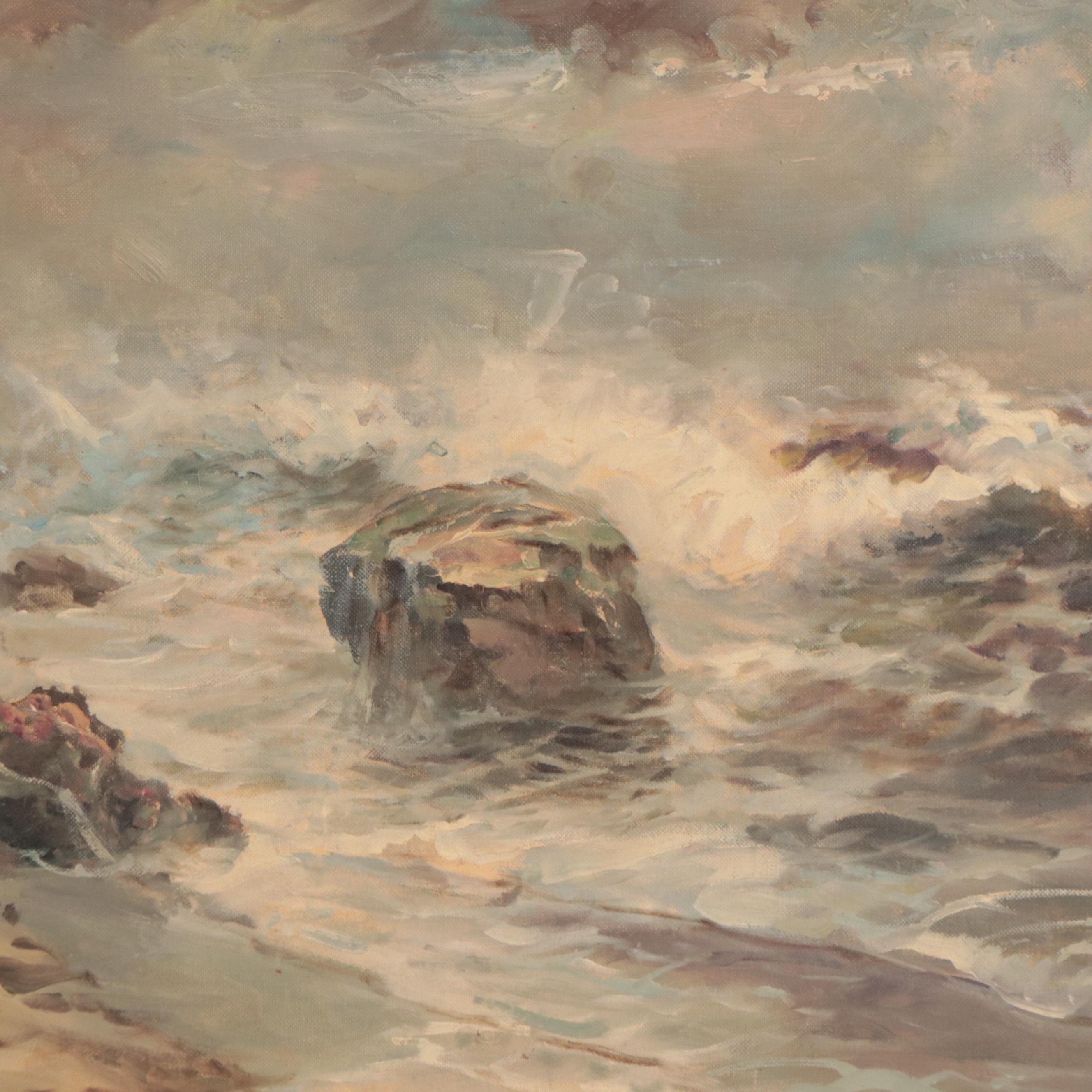 Frank Ferruzza Seascape Oil Painting | EBTH