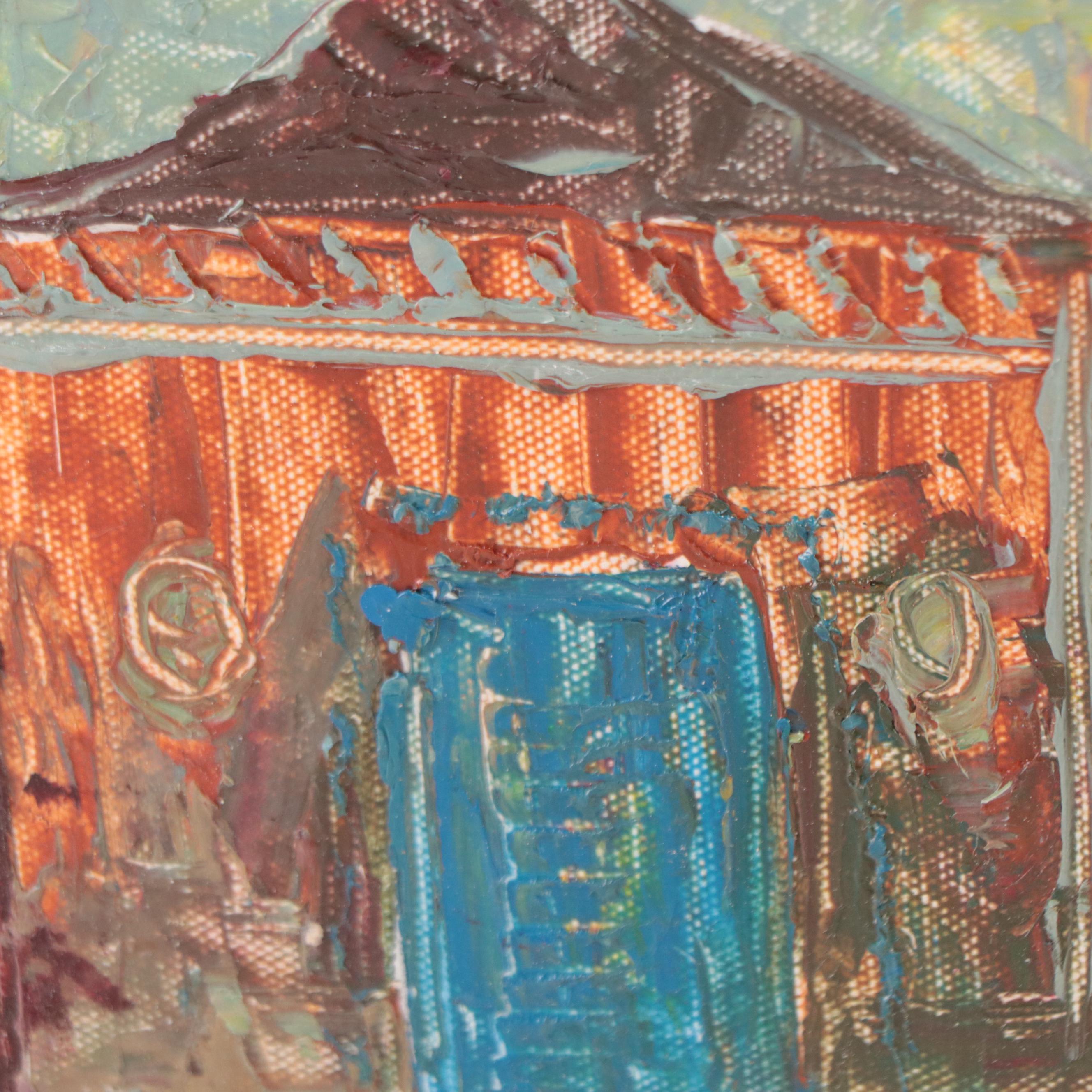 Bayo Ogundele Oil Painting "Norther Houses" | EBTH