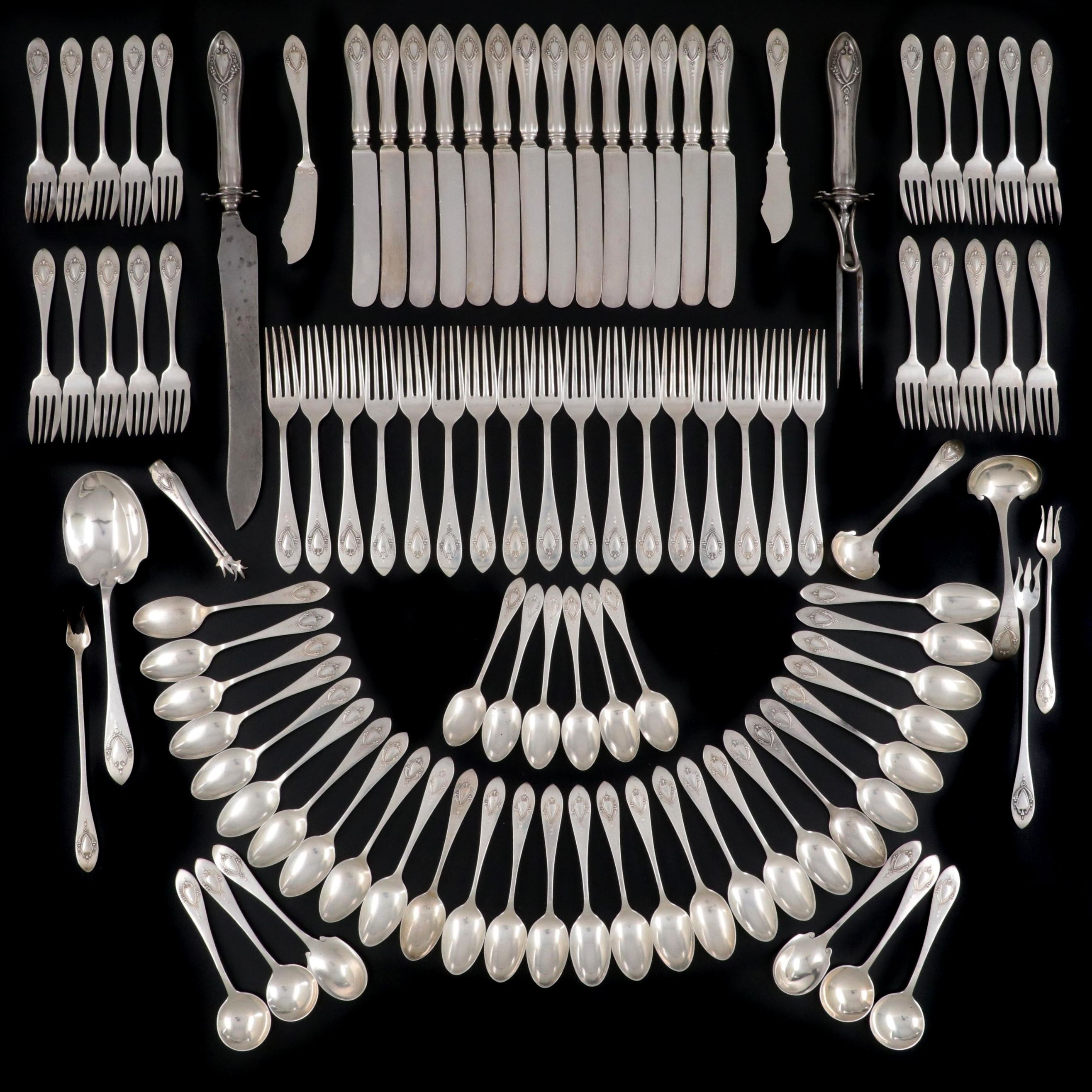 Rogers, Lunt & Bowlen "Mount Vernon" Sterling Silver Flatware and ...