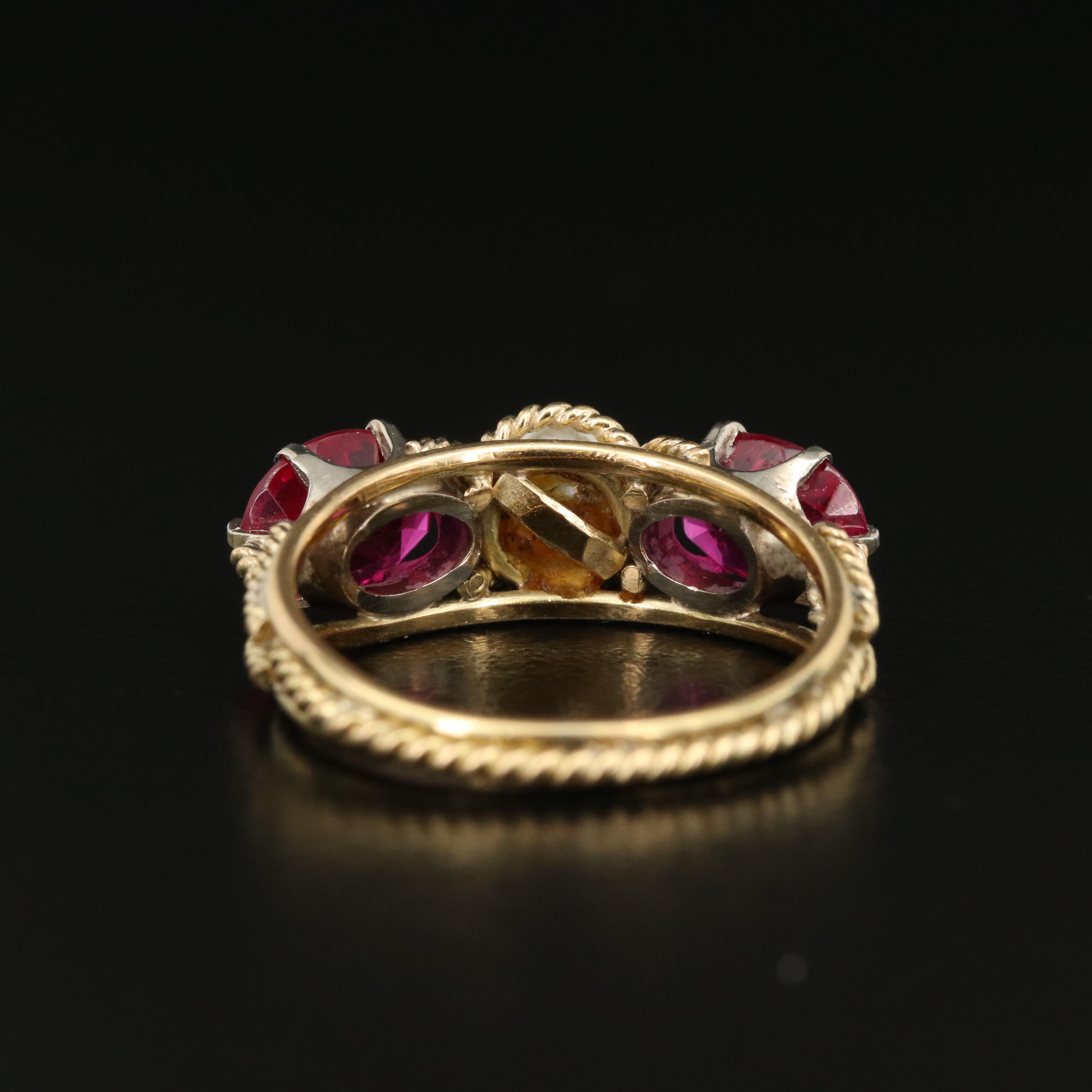 18K, 14K and 10K Pearl and Ruby Ring Selection | EBTH