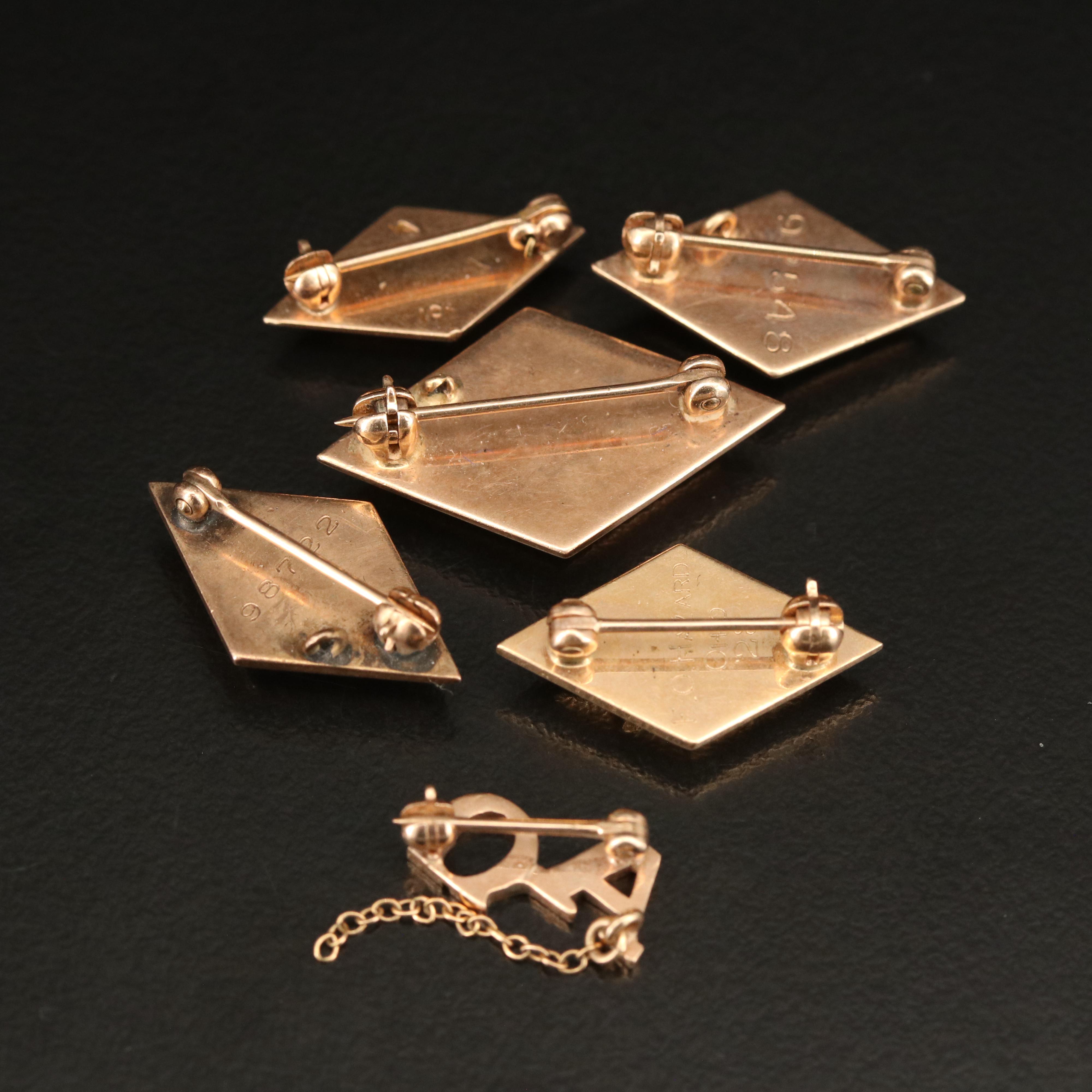 10K Enamel Fraternity Pin Selection | EBTH