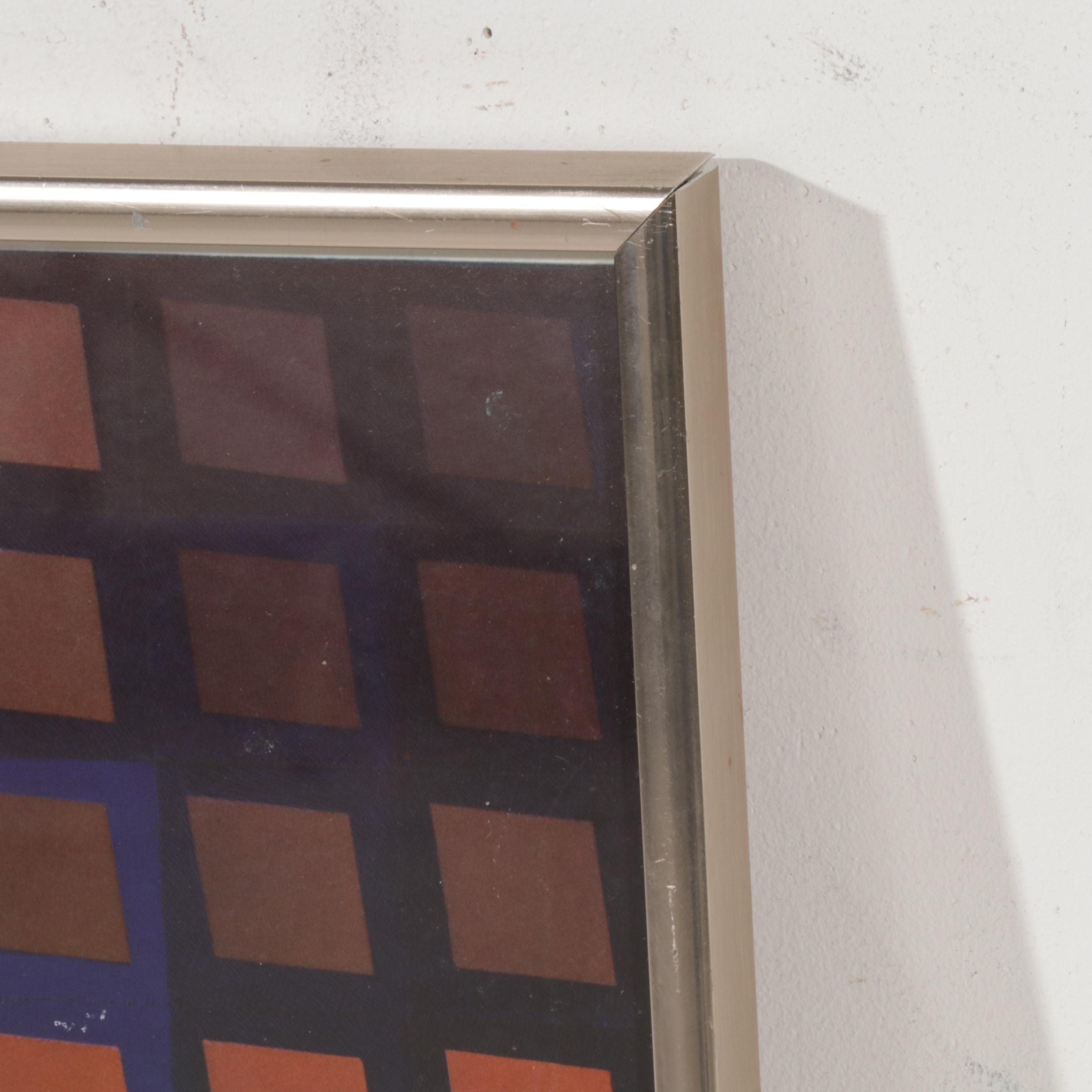 Op Art Offset Lithograph After Victor Vasarely "Klange II," Circa 1966 | EBTH