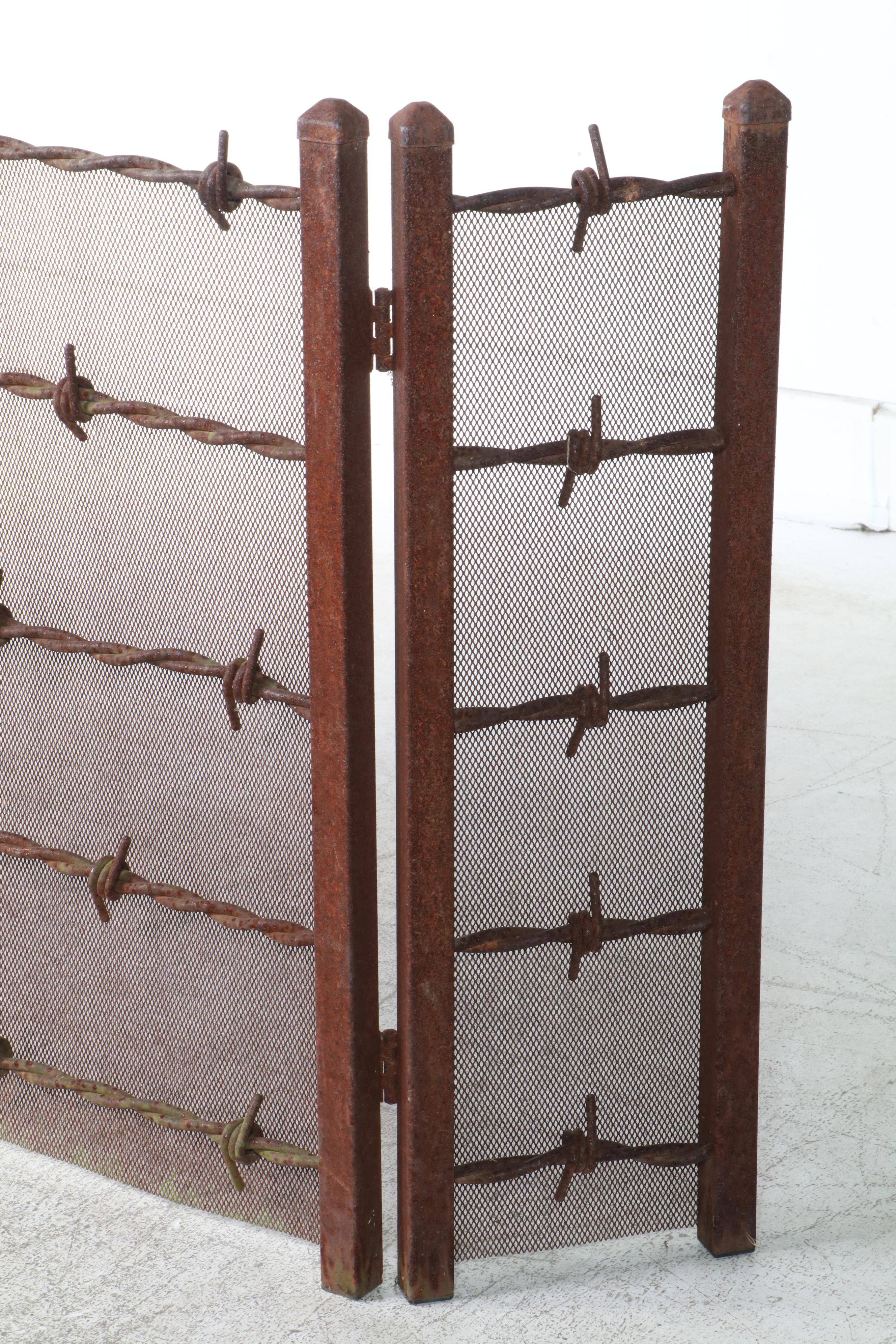 "Barbed-Wire" Fireplace Screen | EBTH
