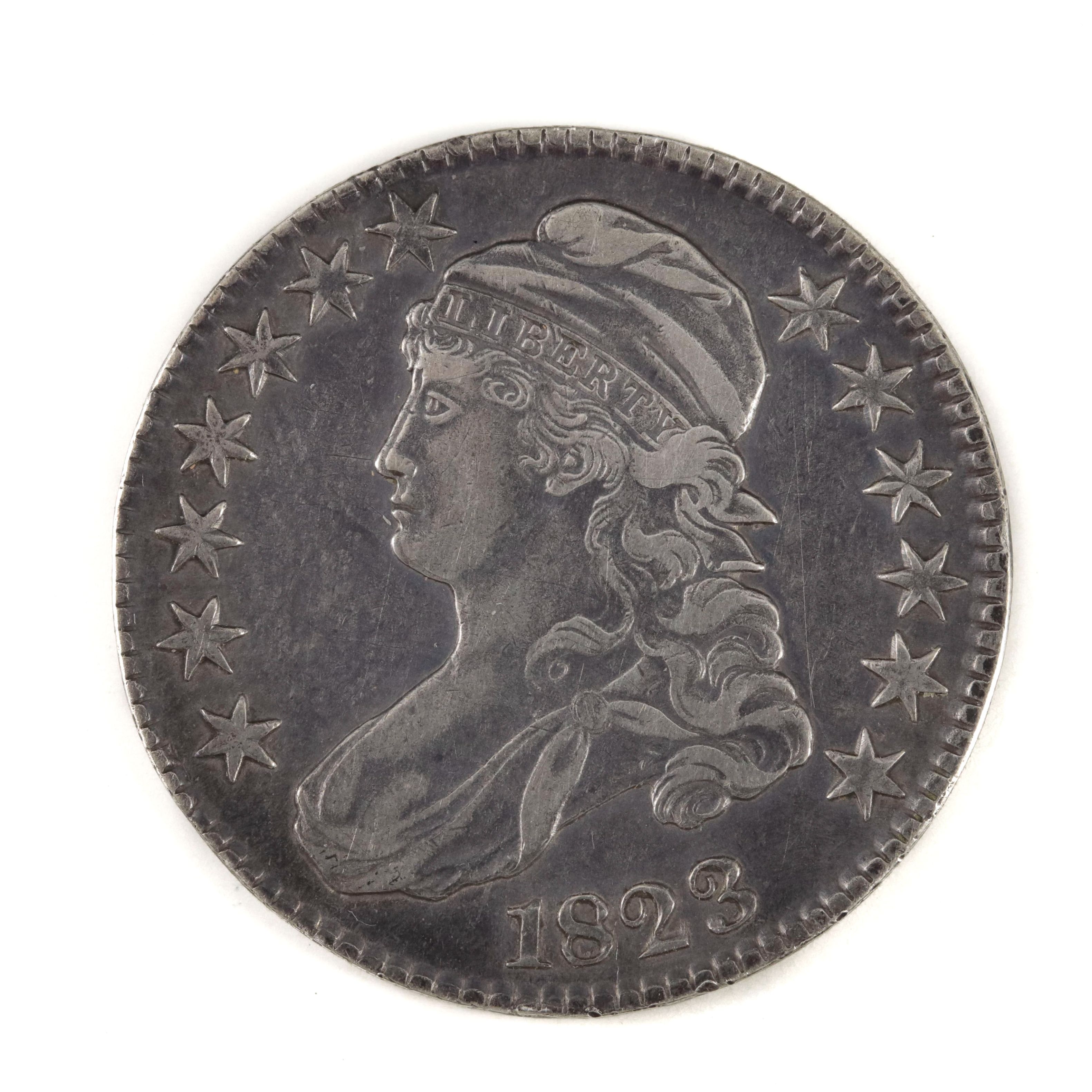 Double Profile 1823 Capped Bust Silver Half Dollar | EBTH