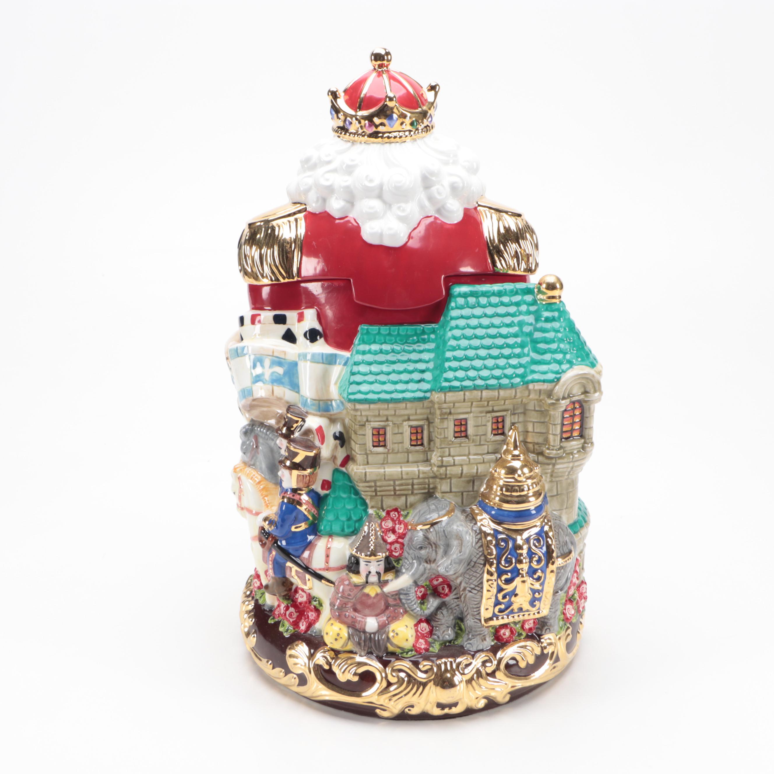 Christopher Radko "Nutcracker King" Ceramic Cookie Jar | EBTH