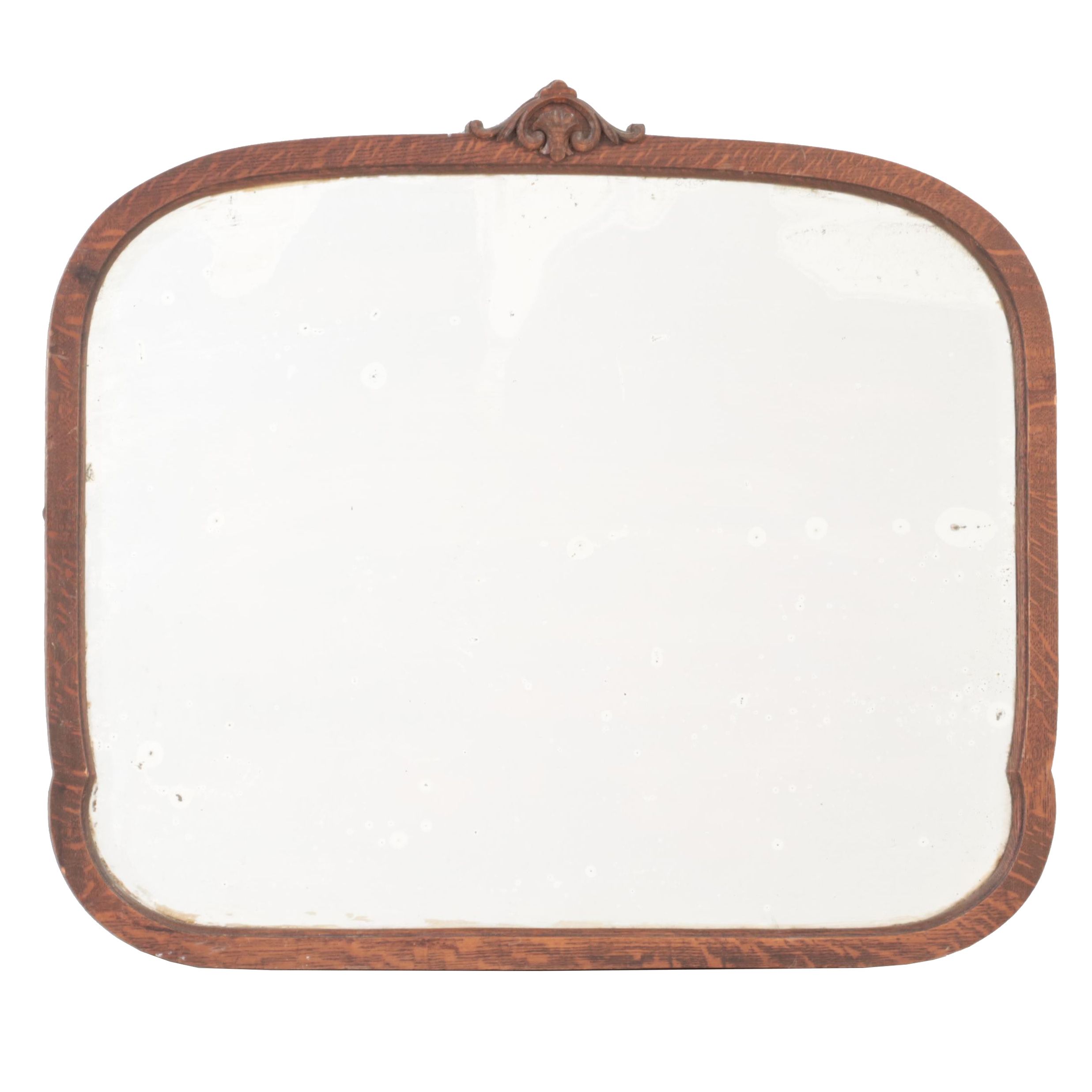 Victorian Quater Sawn Oak Framed Mirror, Early 20th Century | EBTH