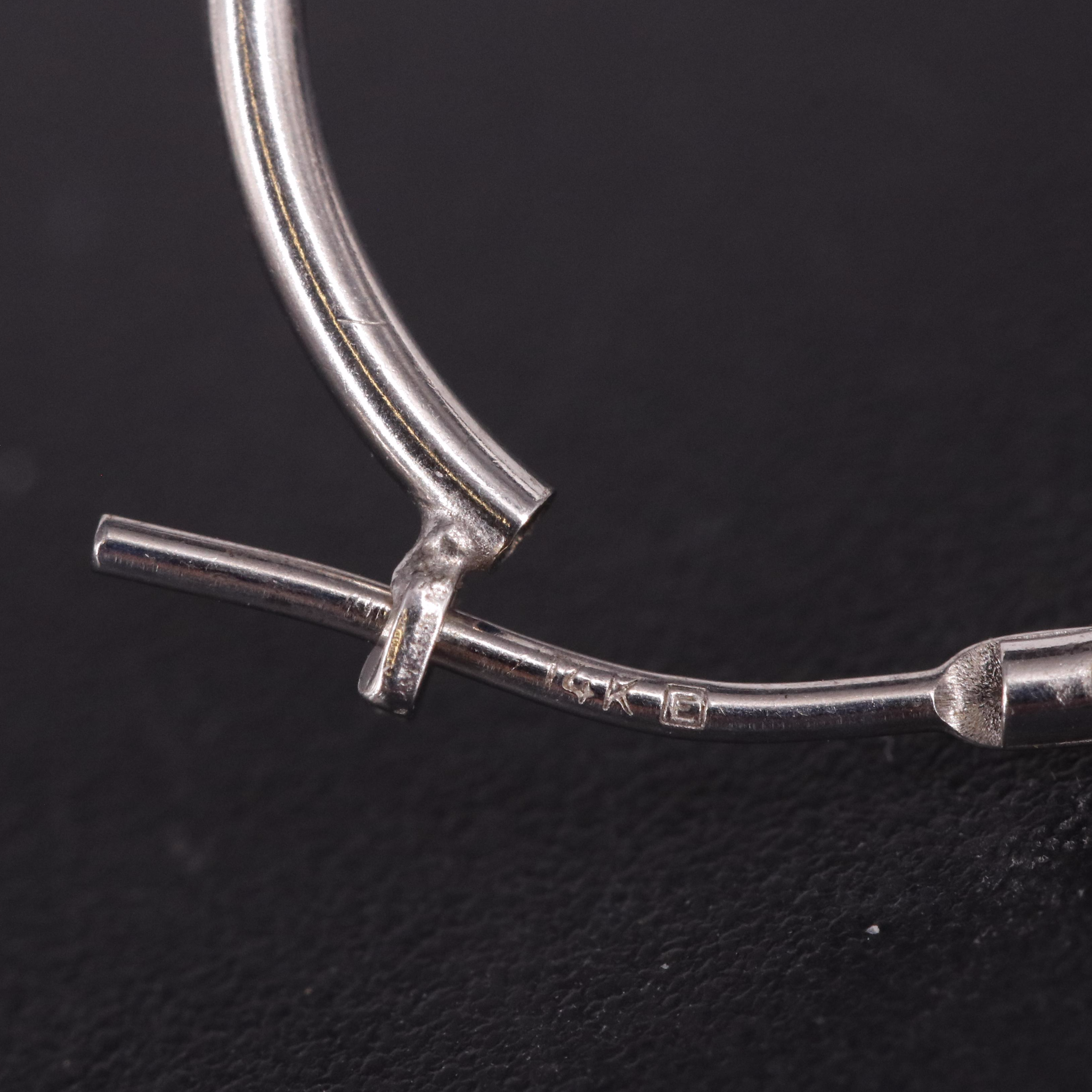 14K Latch Back Hoop Earrings | EBTH
