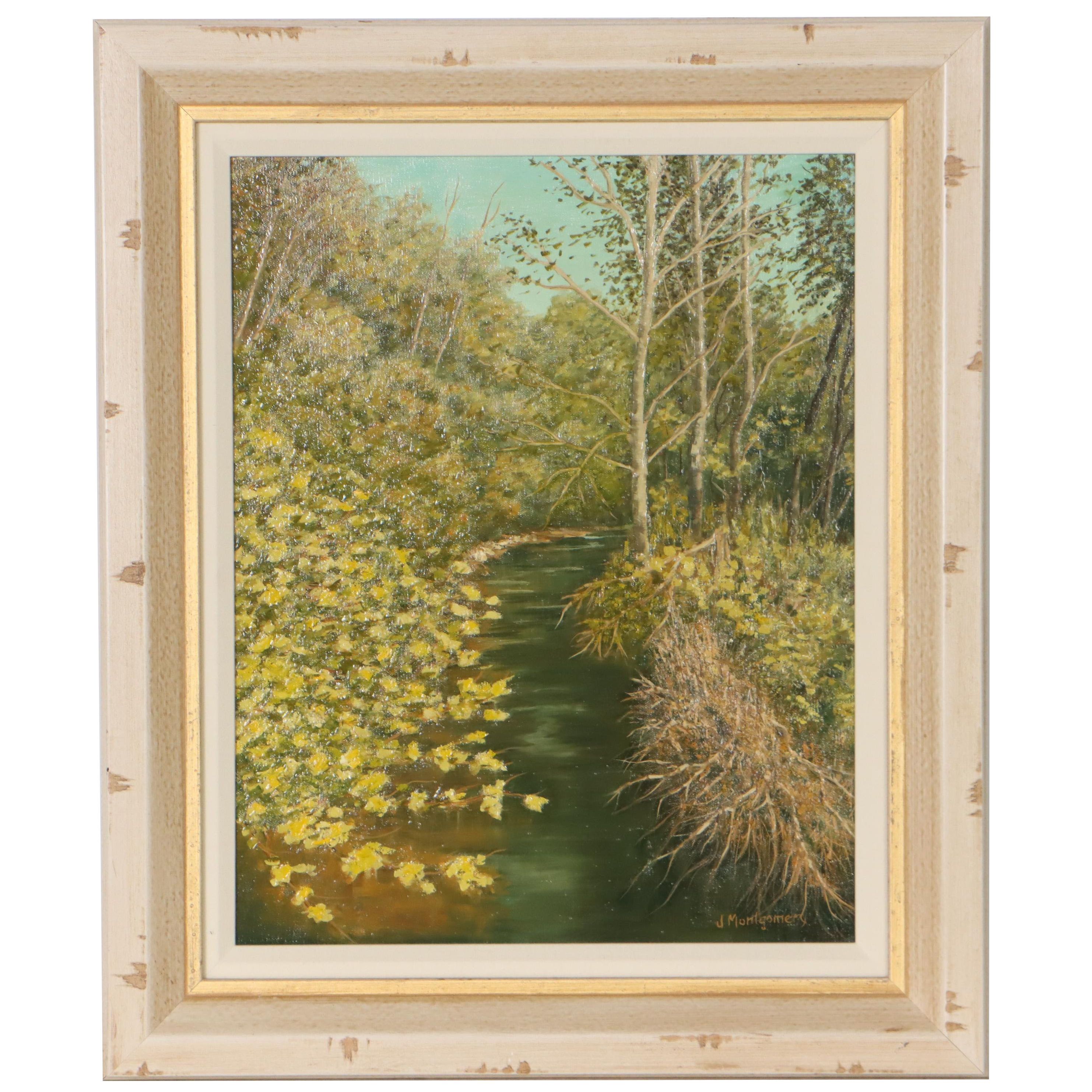 J. Montgomery Landscape Oil Painting | EBTH