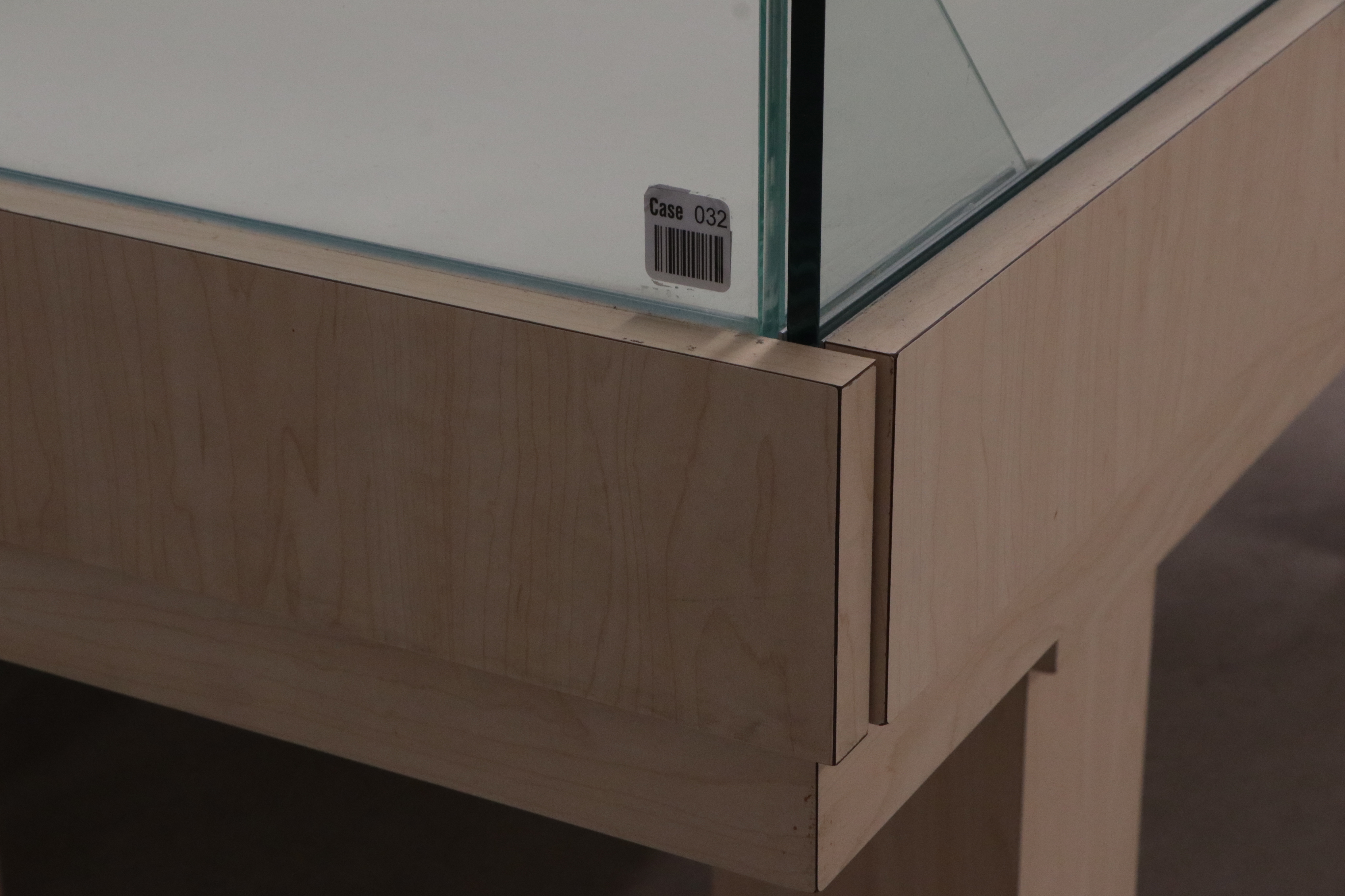 Glass and Engineered Wood Jewelry Display Case Table | EBTH