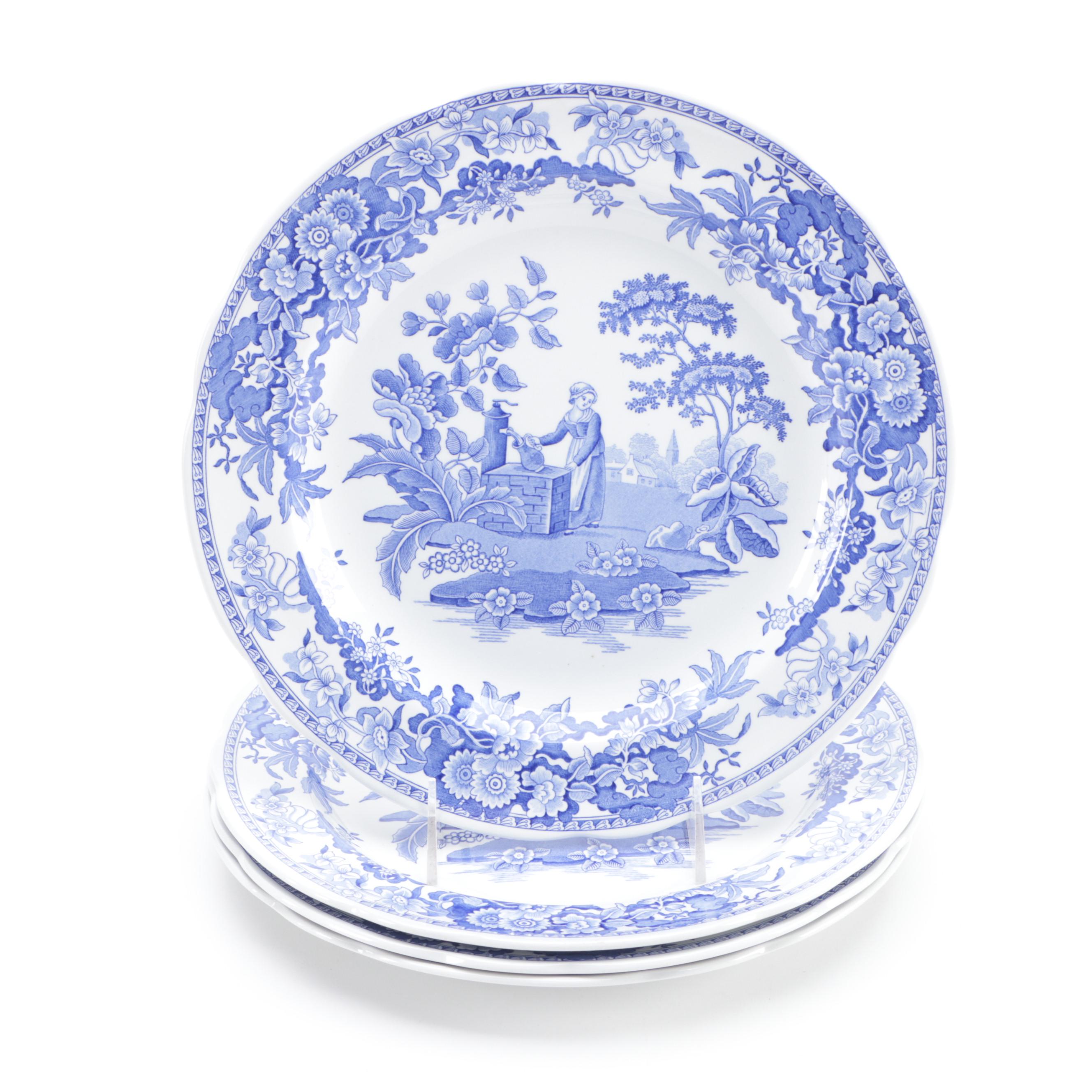 Spode "Blue Room Collection" Ceramic Dinner Plates | Everything But The ...