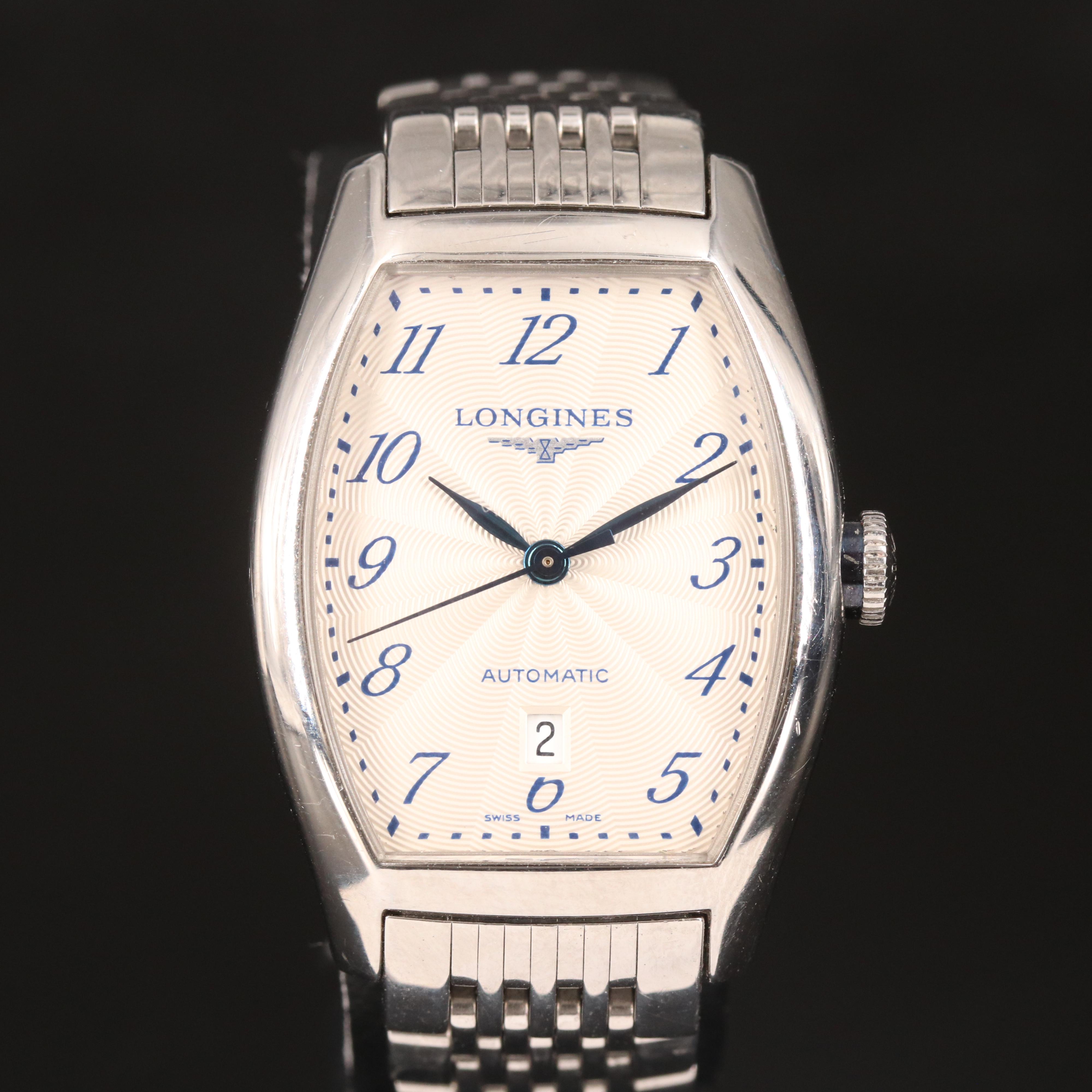 Longines Evidenza Automatic Stainless Steel Wristwatch | EBTH