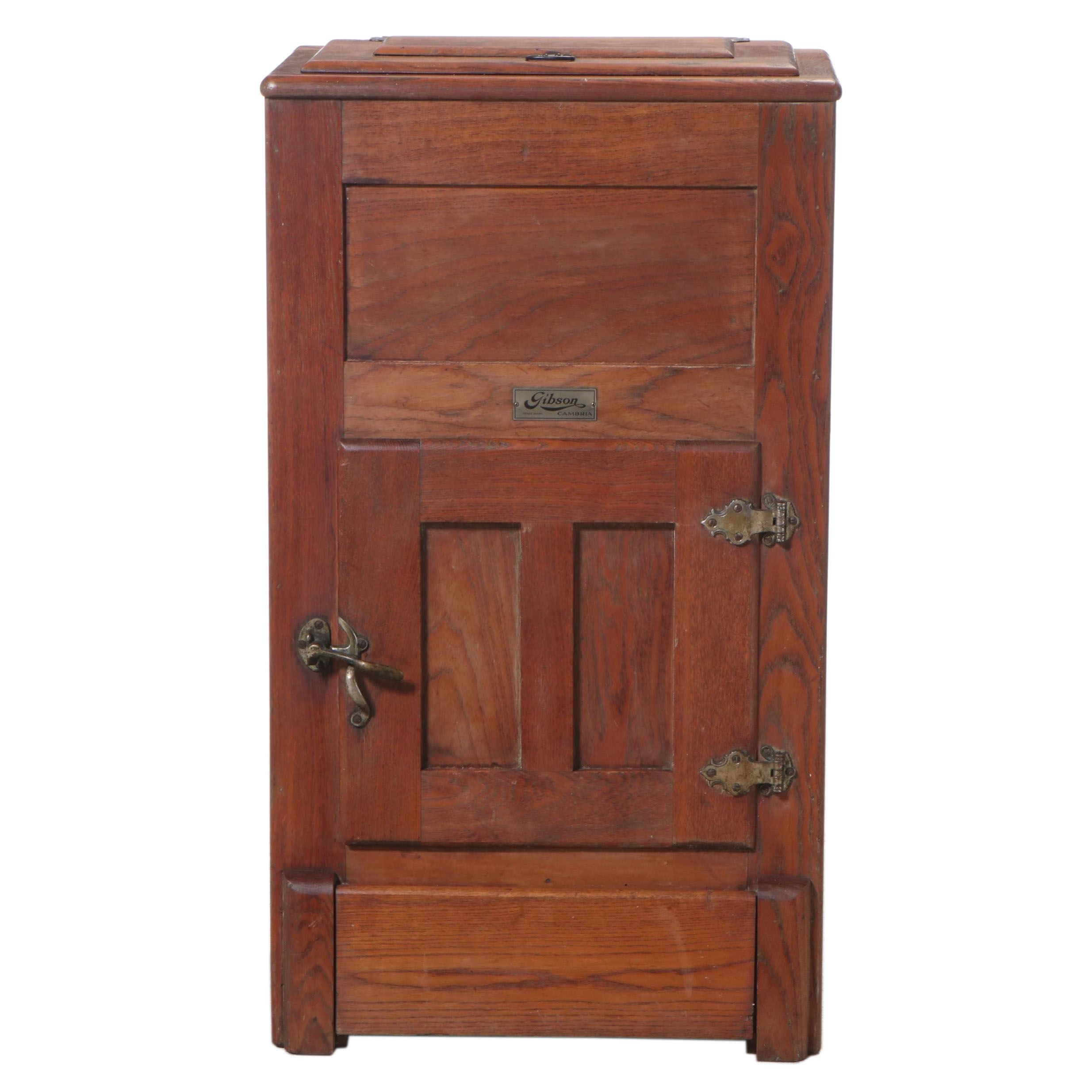 Gibson Cambria Oak Ice Box, Early 20th Century | Everything But The House