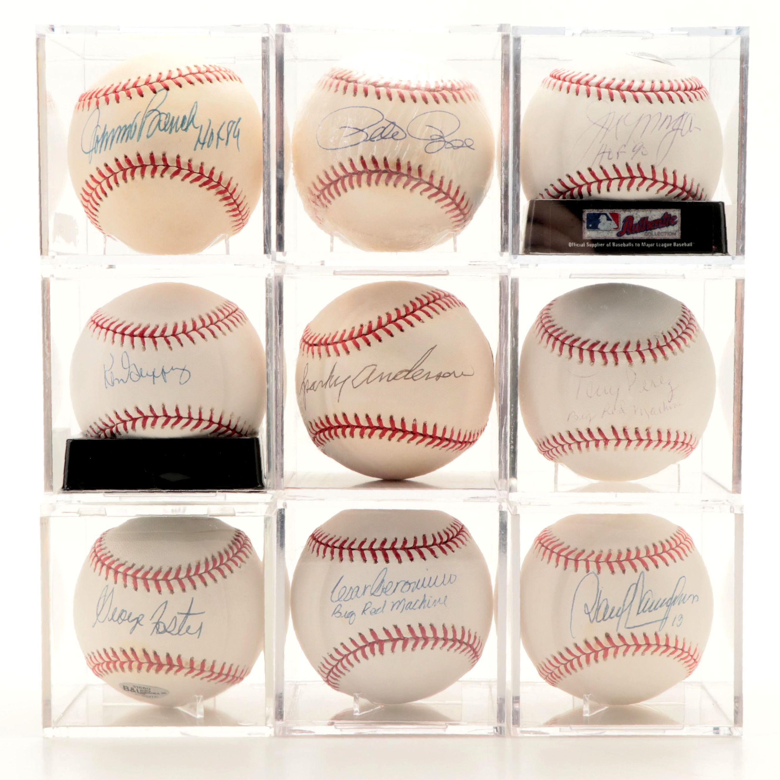 Cincinnati Reds Big Red Machine "Great 8" and Sparky Anderson Signed ...