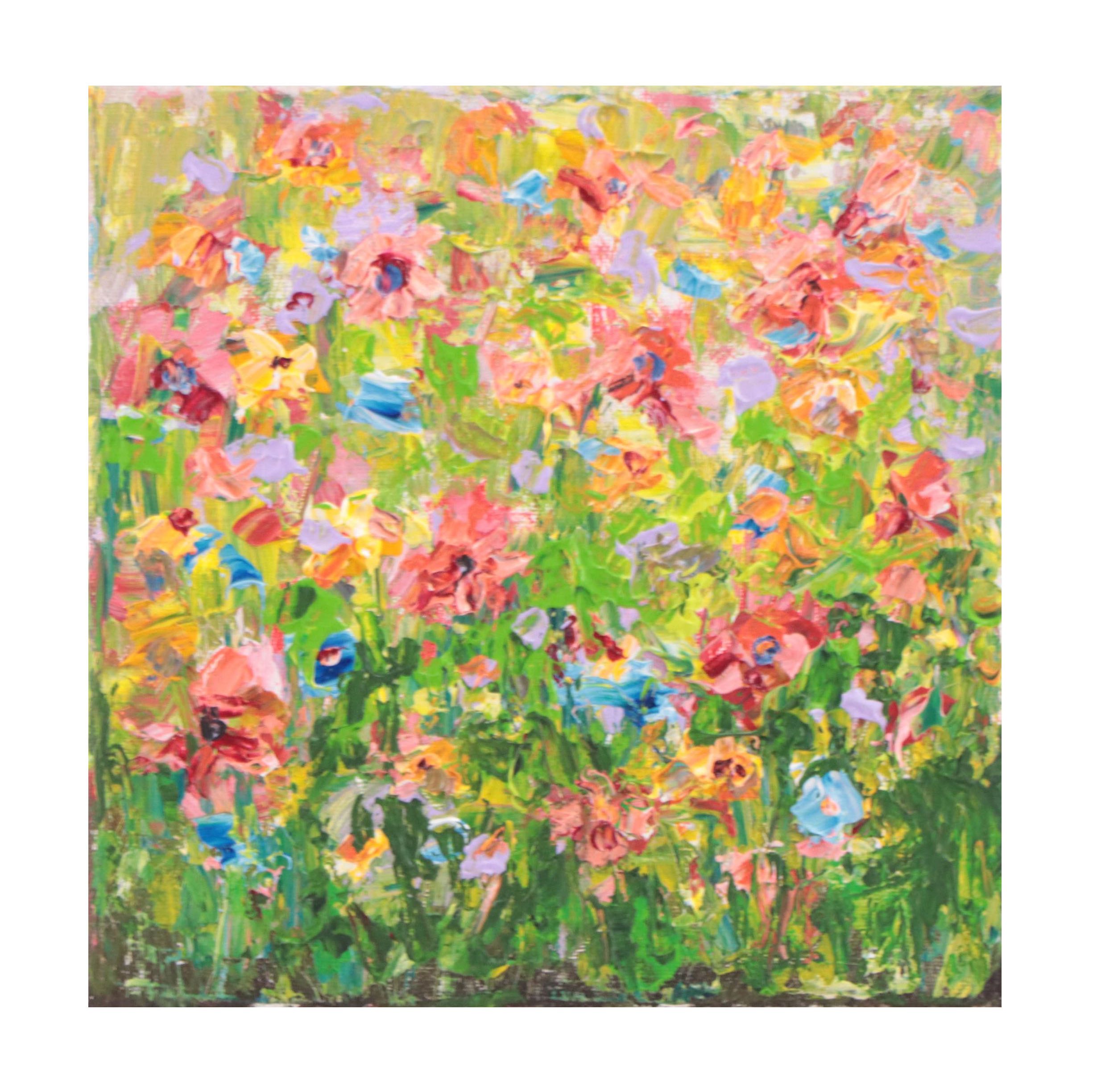 Amelia Colne Floral Acrylic Painting, 21st Century | EBTH