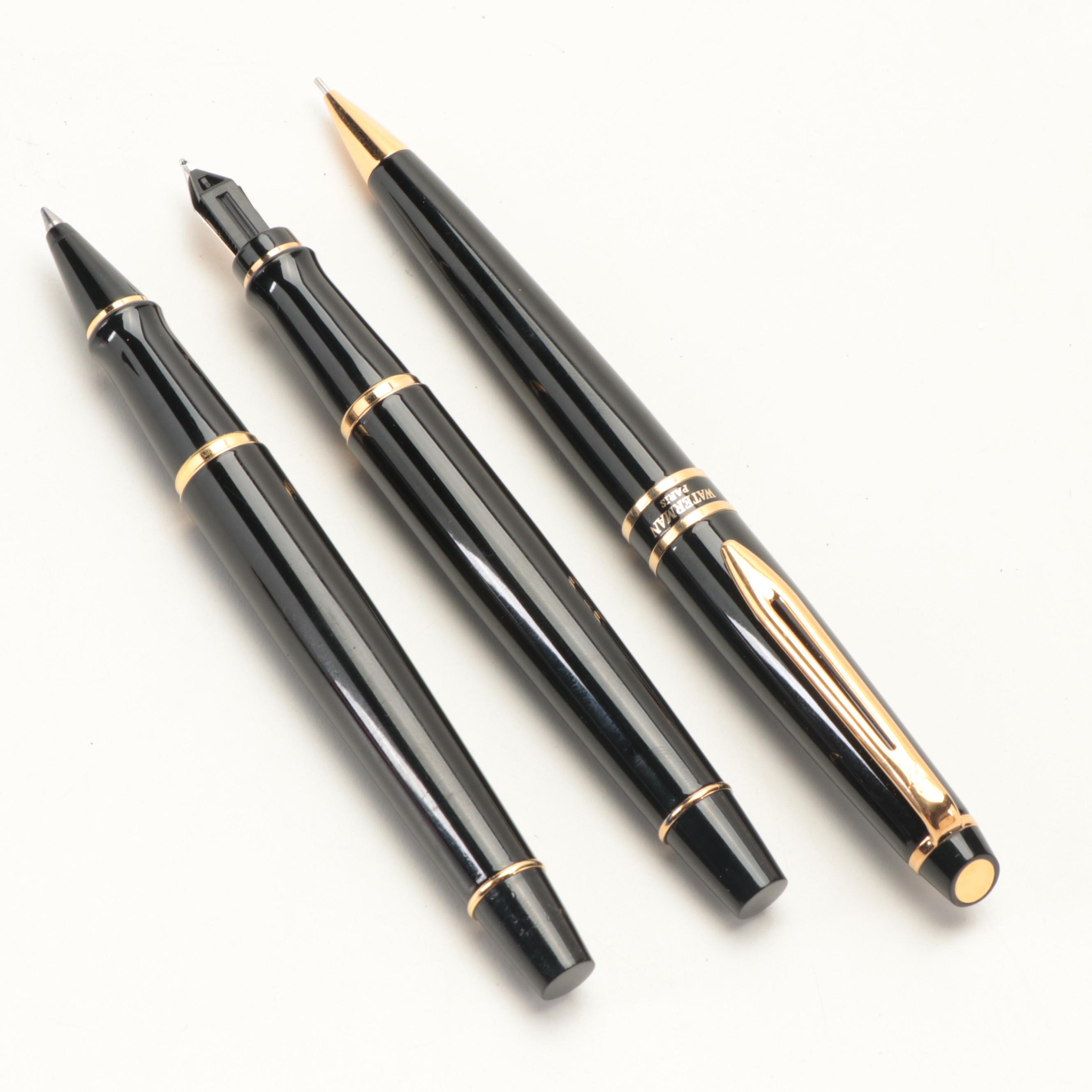 Waterman Expert Fountain and Ballpoint Pens with Mechanical Pencil | EBTH