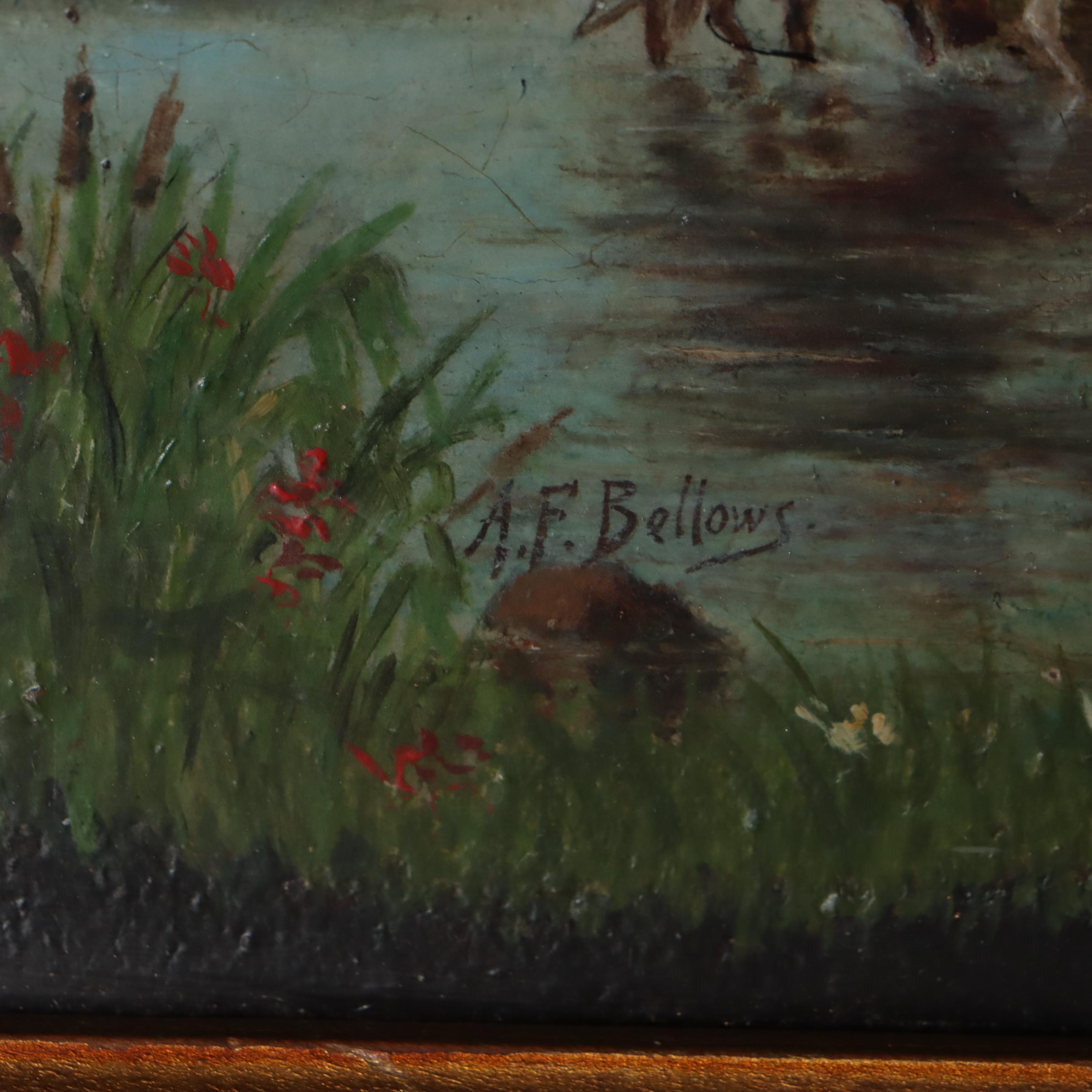 Albert Fitch Bellows Bucolic Landscape Oil Painting | Everything But ...