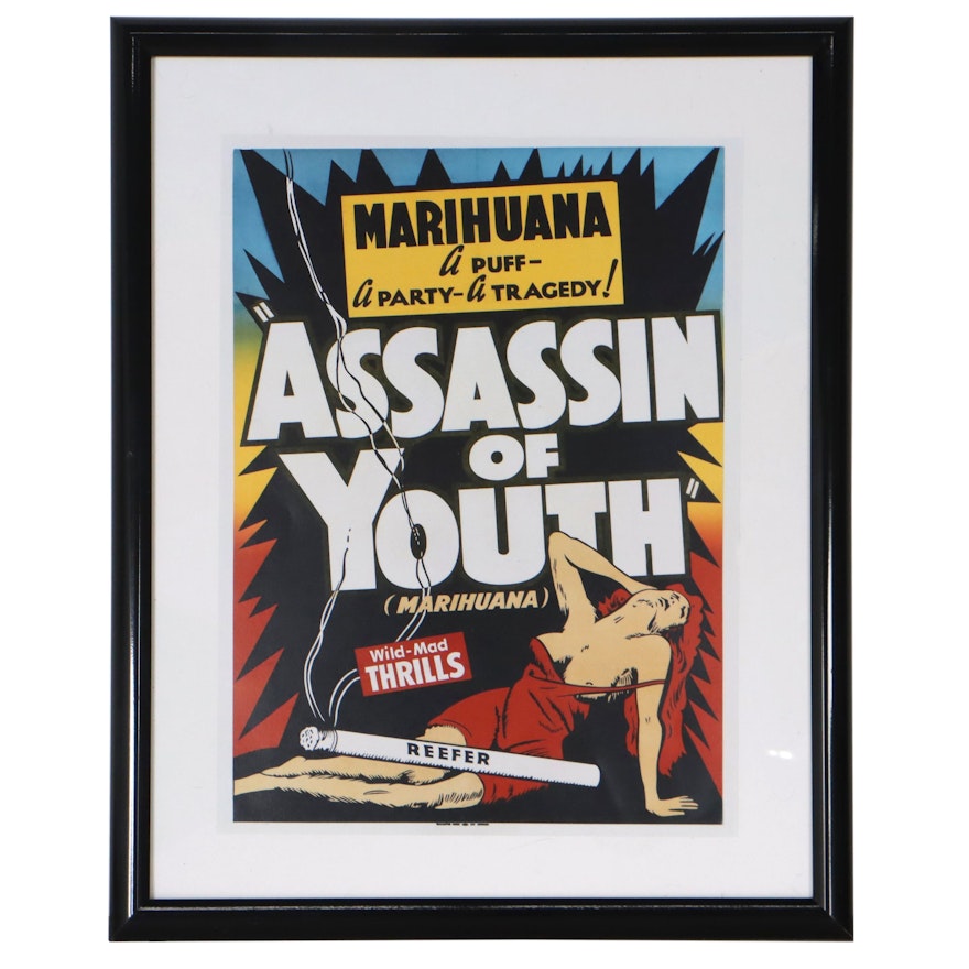 Offset Lithograph After Vintage Marijuana Propaganda Poster Offset Lithograph After Vintage Marijuana Propaganda Poster