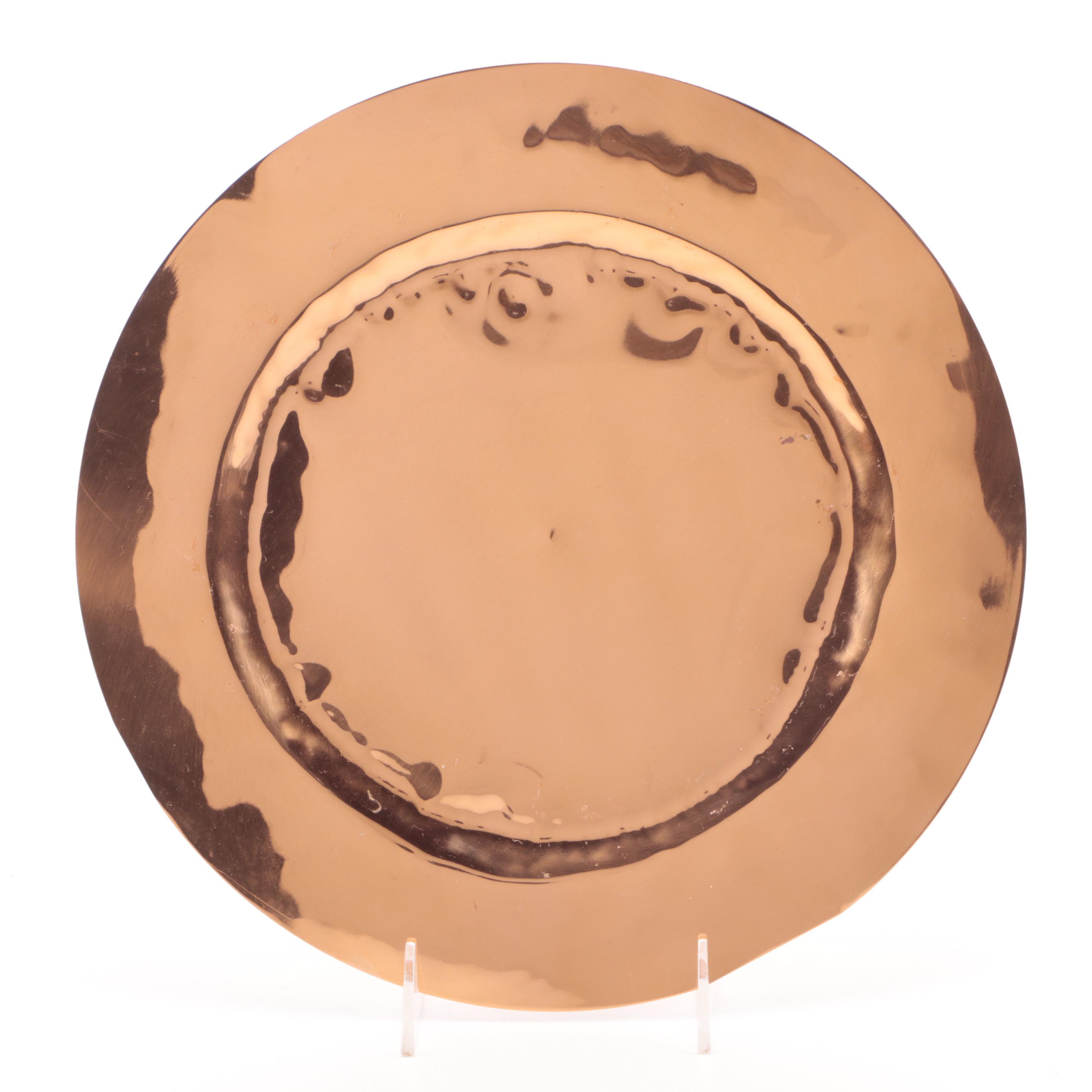 Hammered Copper Chargers | EBTH