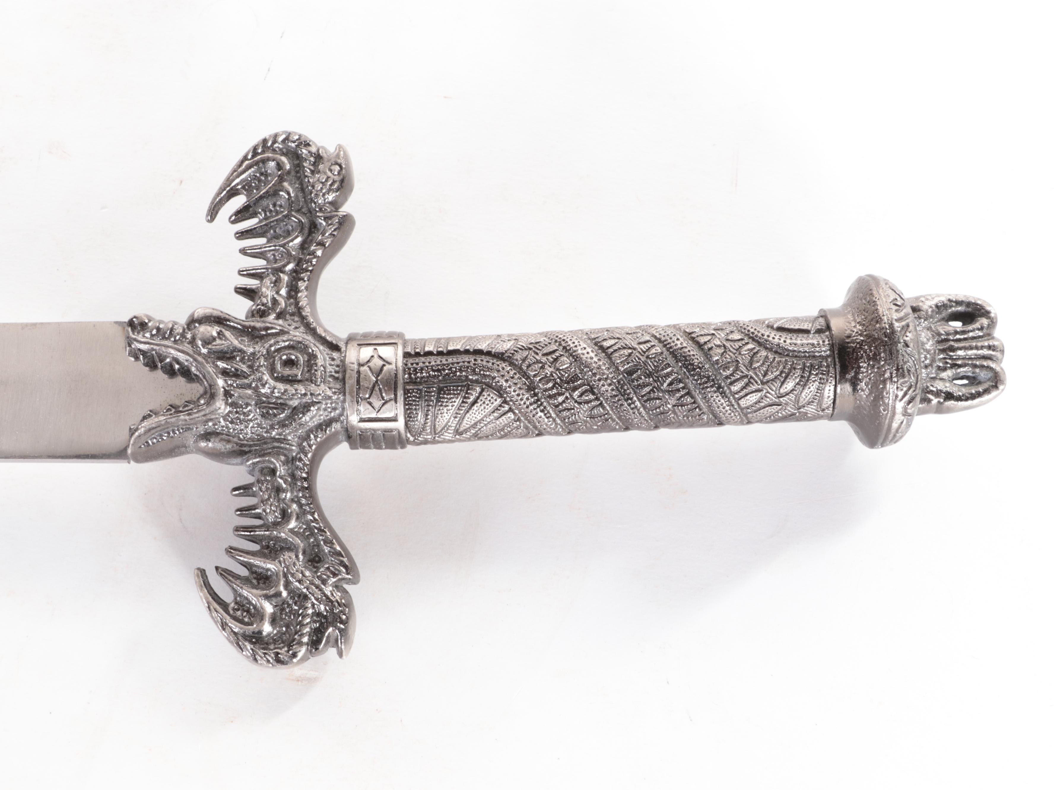Pakistani Fantasy Sword with Ornate Dragon Handle | EBTH