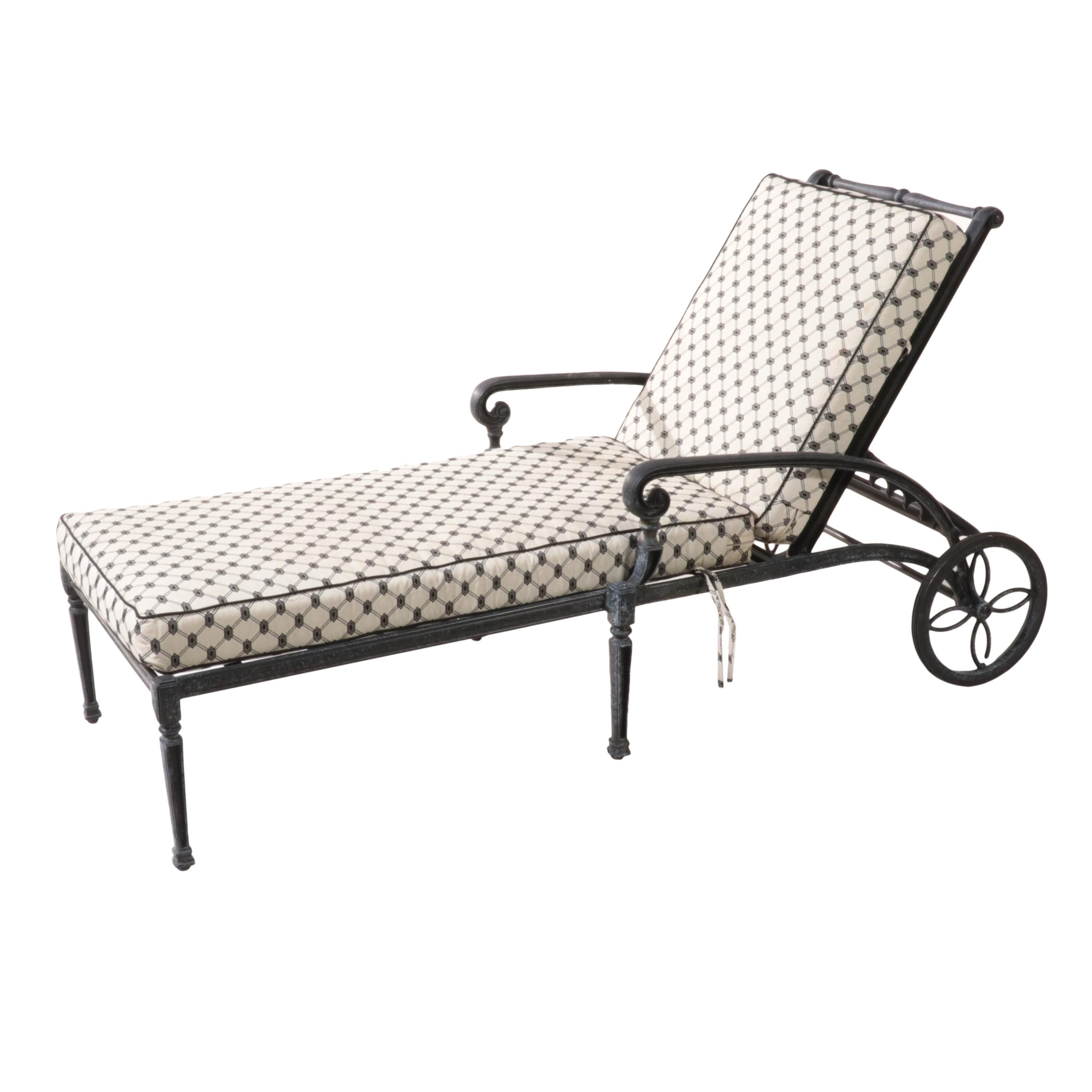 Frontgate Patio Chaise Lounge with Cushions | EBTH