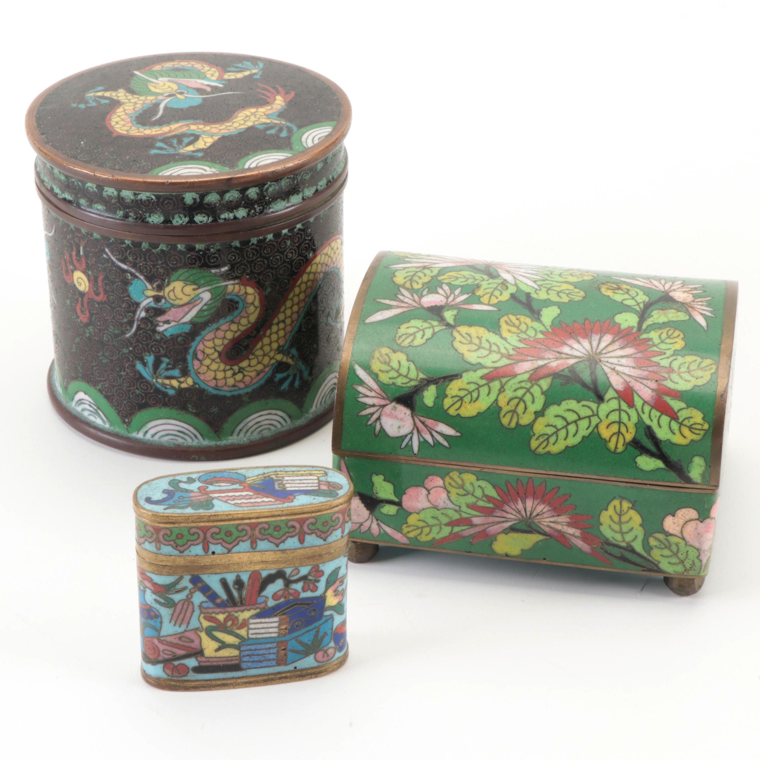 Chinese Cloisonné Boxes | EBTH