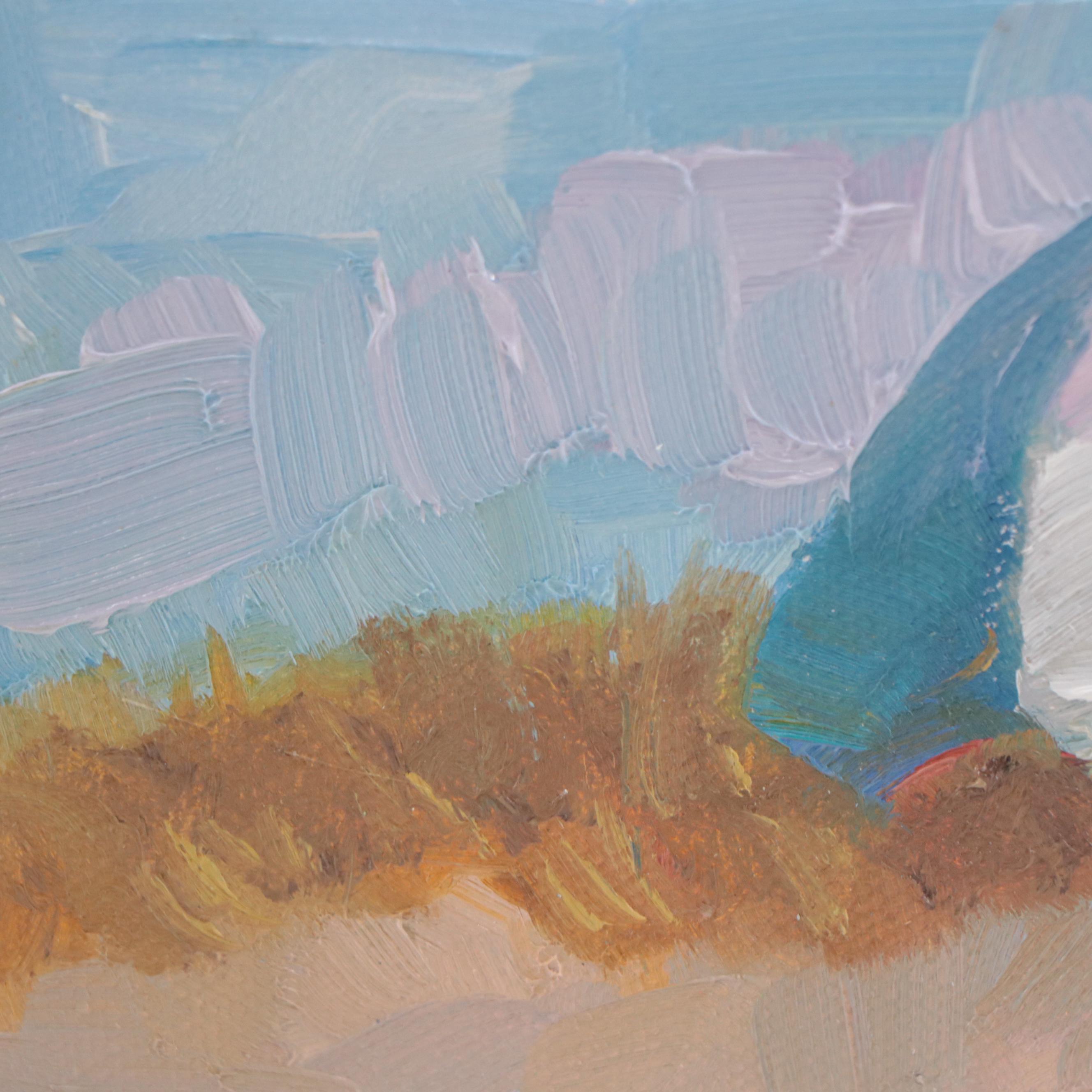 Sally Rosenbaum Oil Painting of Figure at Beach, 21st Century | EBTH