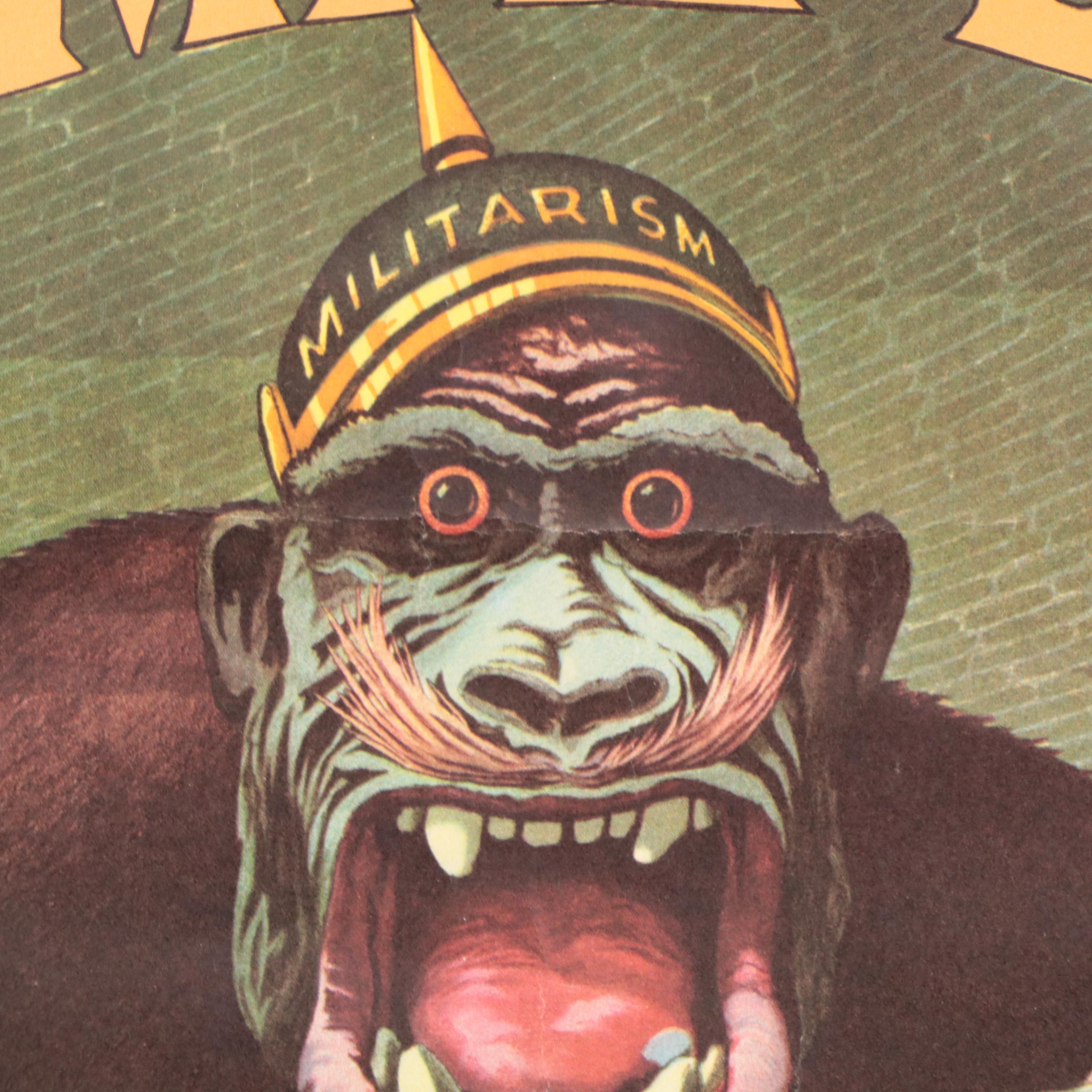 WWI Propaganda Poster "Destroy This Mad Brute: Enlist," Early 20th ...