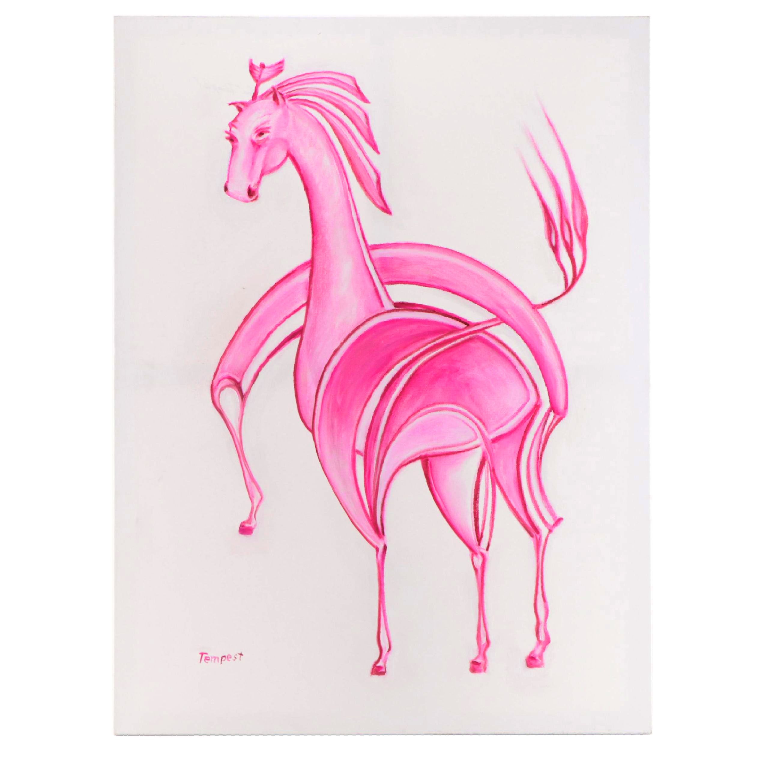 Husidio John Tempest Oil Painting "Rachel," 2022 | EBTH