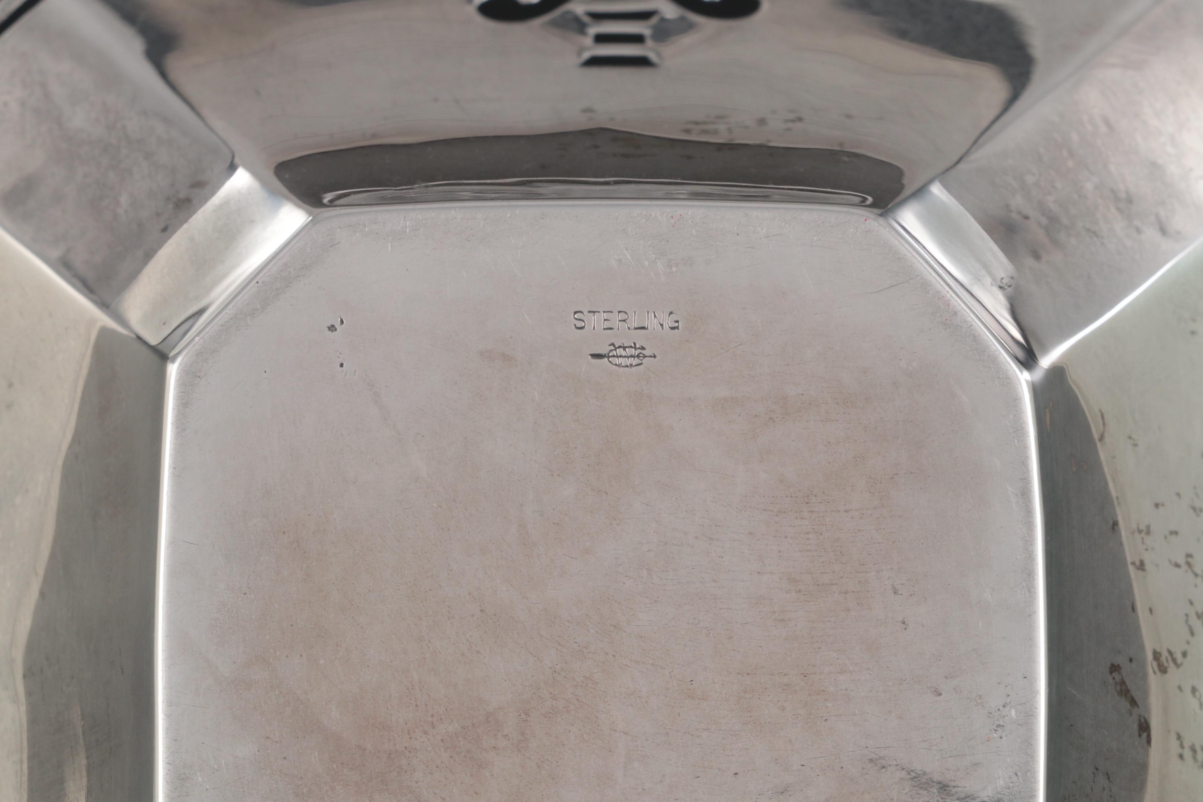 Watson "Irish" Sterling Silver Plate with Webster Sterling Silver ...