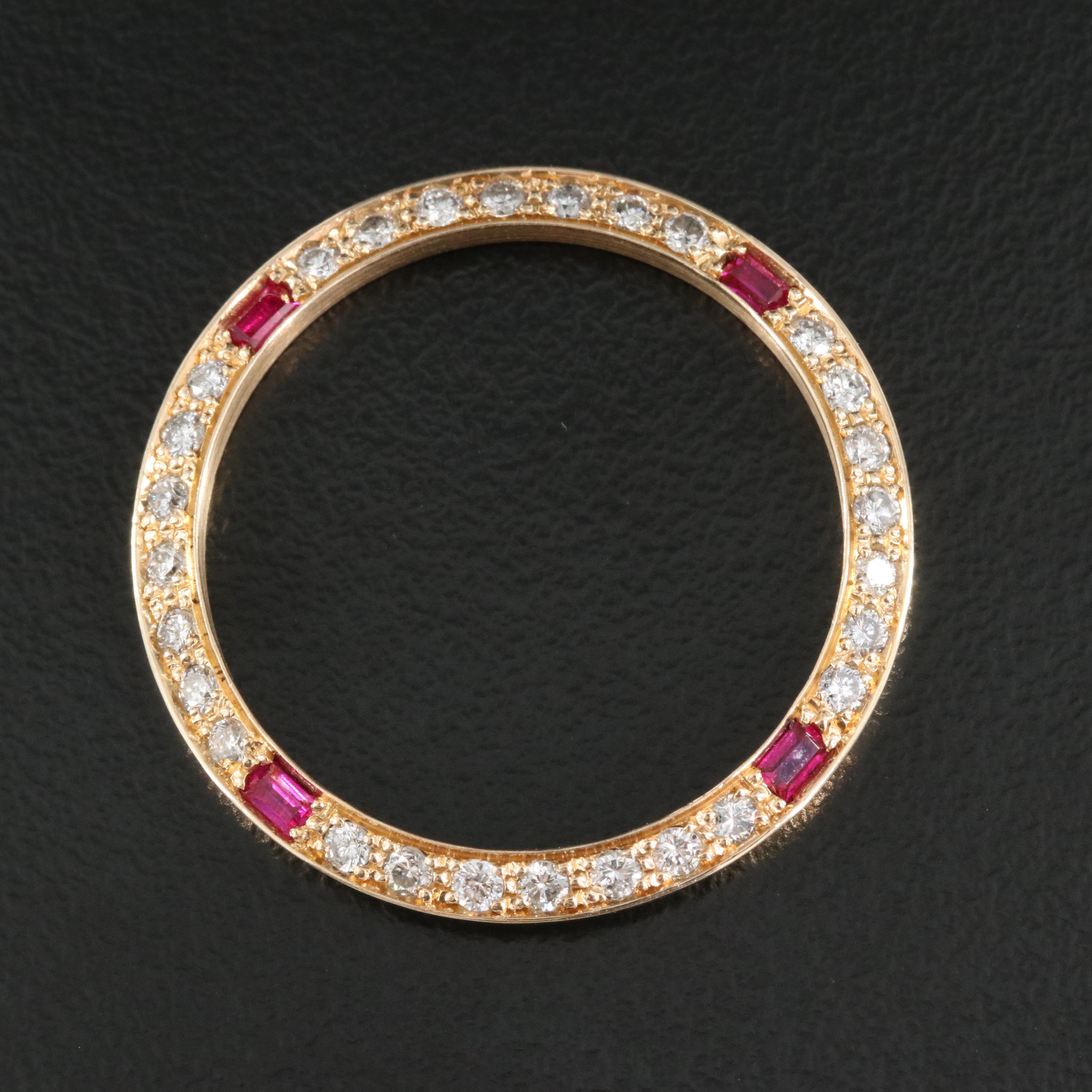 14K Diamond and Ruby Bezel | EBTH