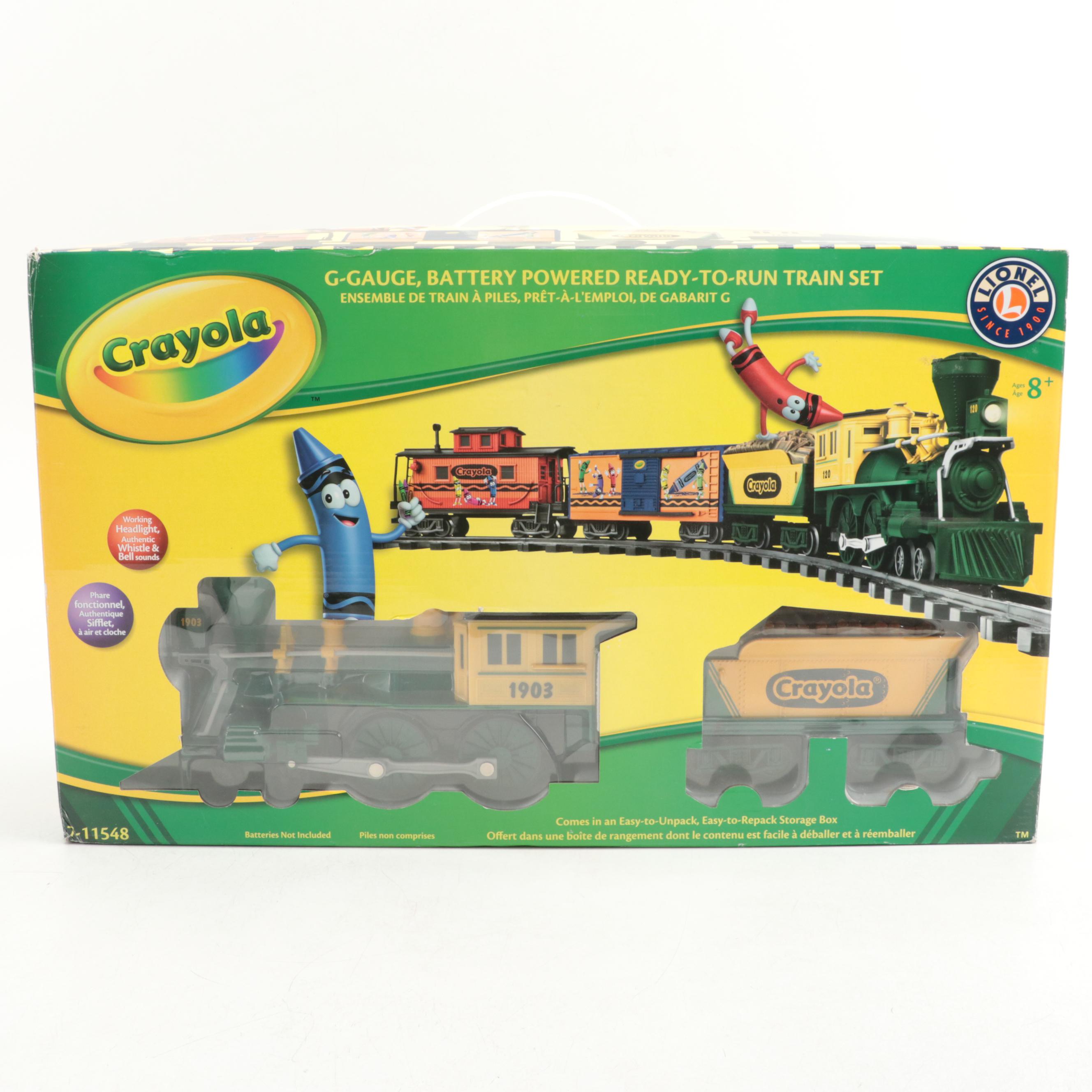 Lionel Crayola G Gauge Battery Powered Train Set | EBTH