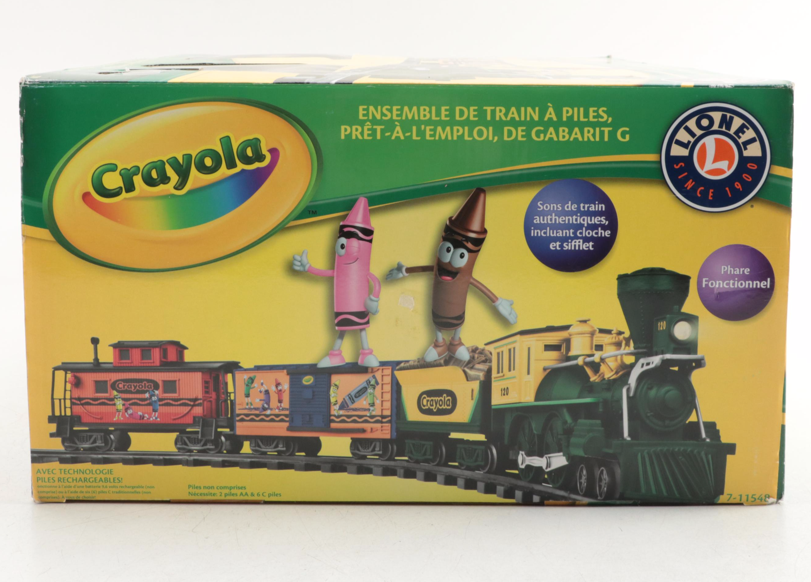 Lionel Crayola G Gauge Battery Powered Train Set | EBTH