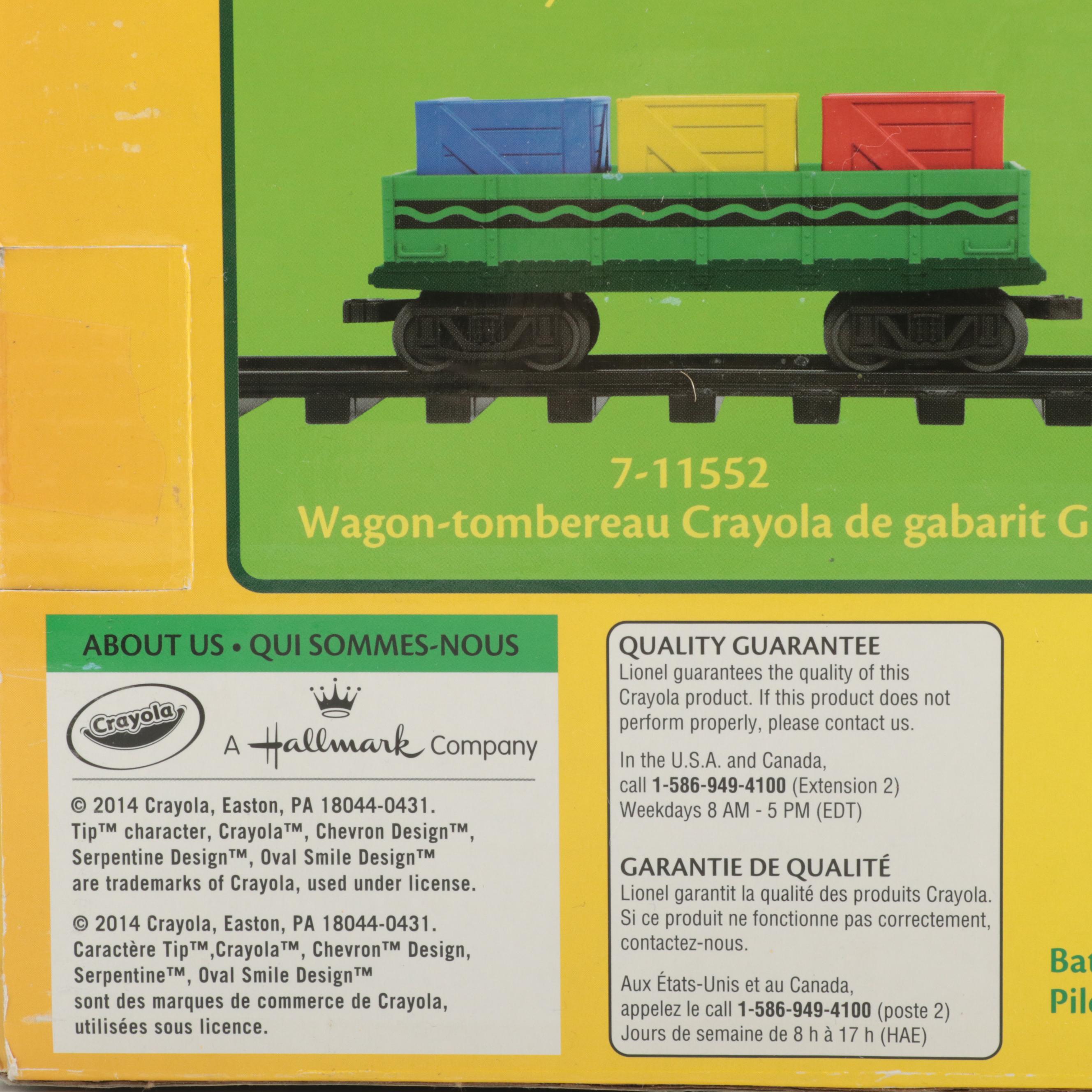 Lionel Crayola G Gauge Battery Powered Train Set | EBTH