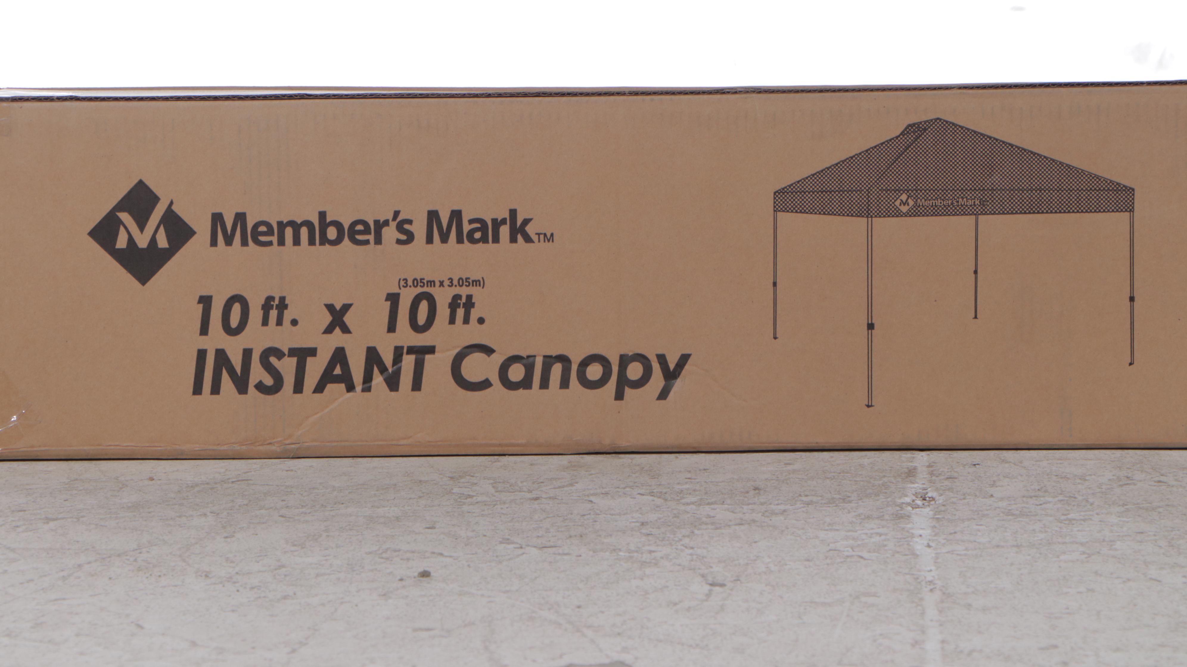 Member's Mark 10' x 10' Instant Canopy with Patented EasyLift ...