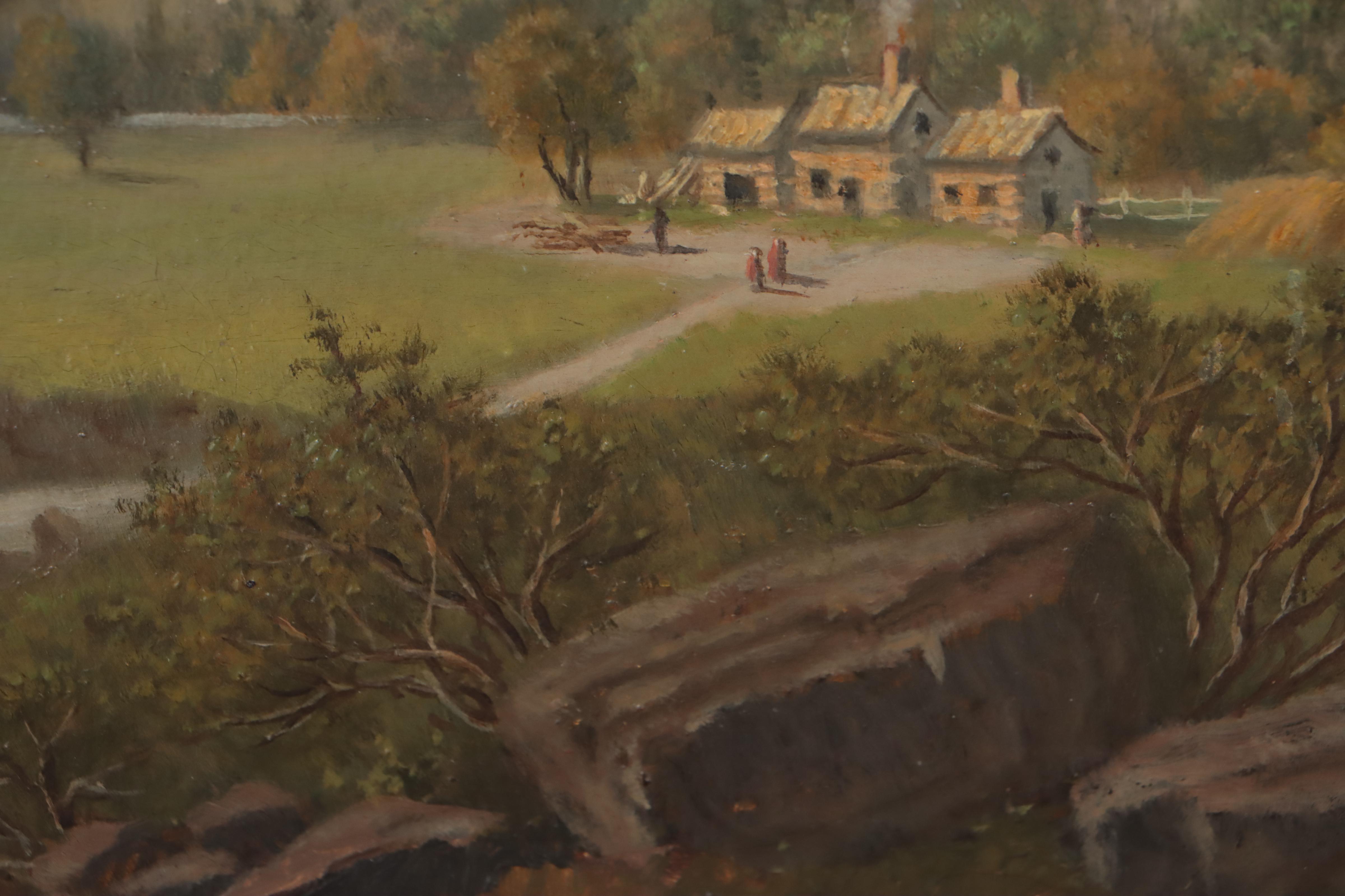 Peter Moran Attributed Landscape Oil Painting of Oregon, Mid-19th Century | EBTH