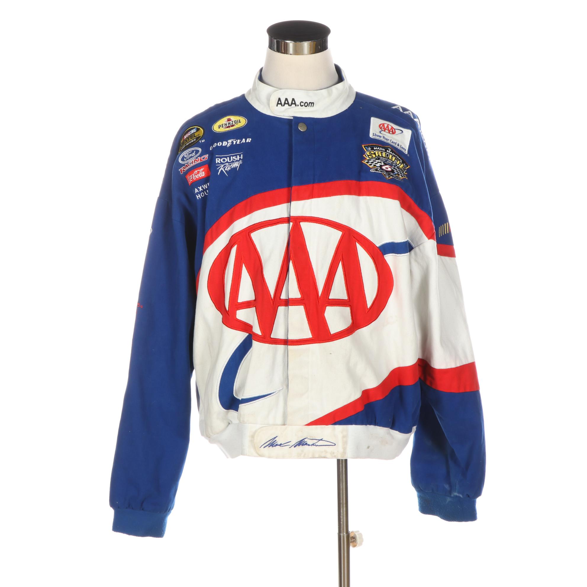 Team Caliber Mark Martin Roush Racing AAA NASCAR Jacket | EBTH