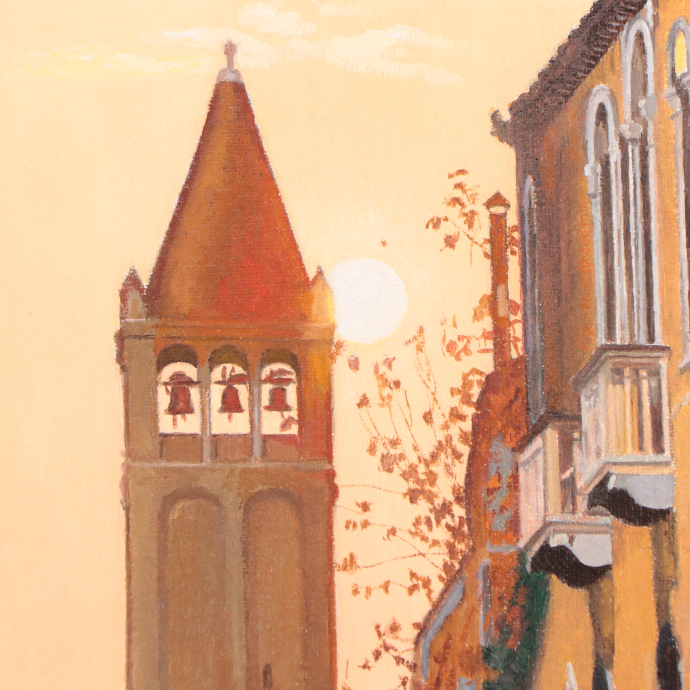 Joseph Fuchs Acrylic Painting of Venice Canal, 2003 | EBTH