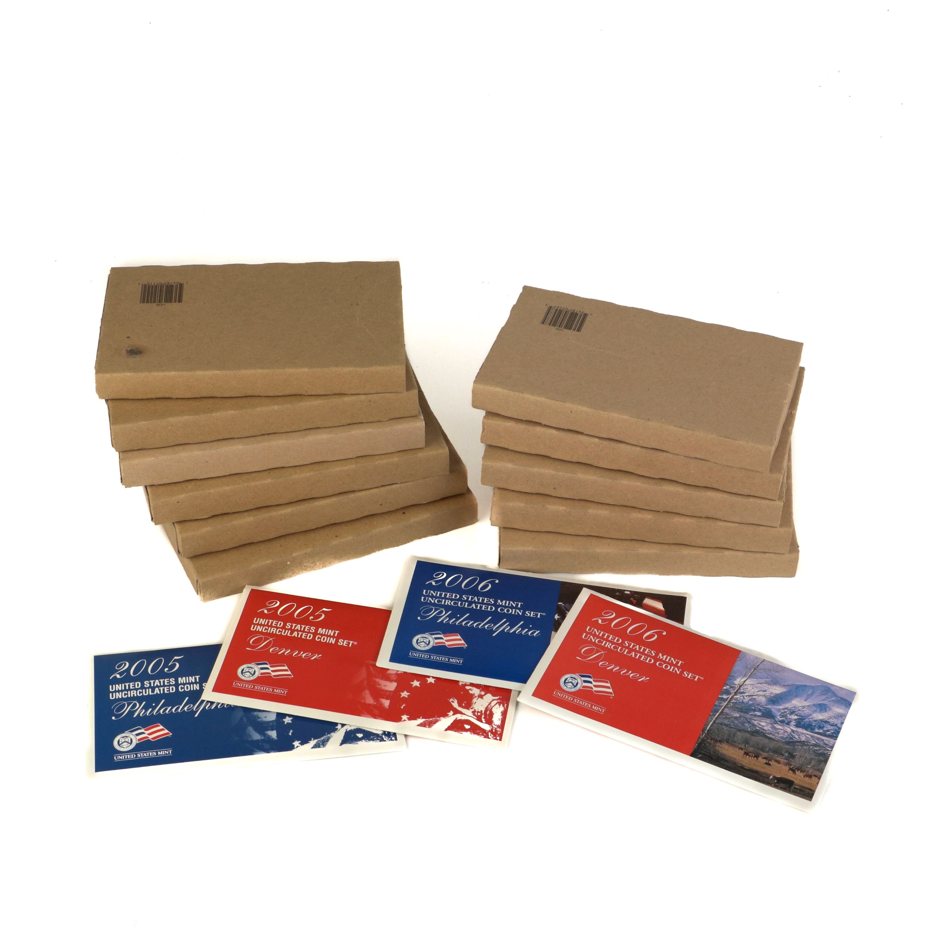 Collection of Six 2005 and Six 2006 U.S. Uncirculated Mint Sets | EBTH