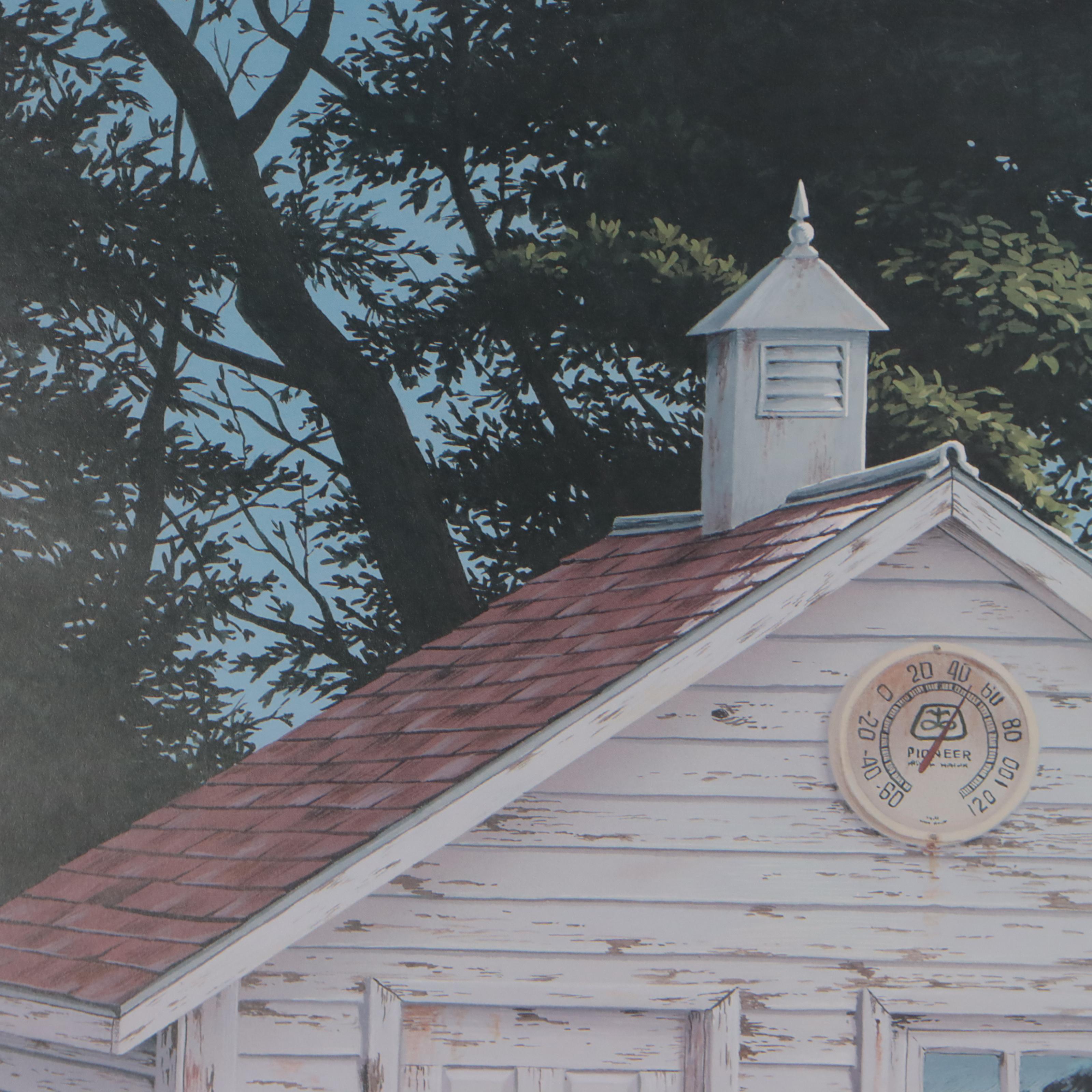 Neal Anderson Offset Lithograph "Grandpa Leonard's Johnny Popper ...