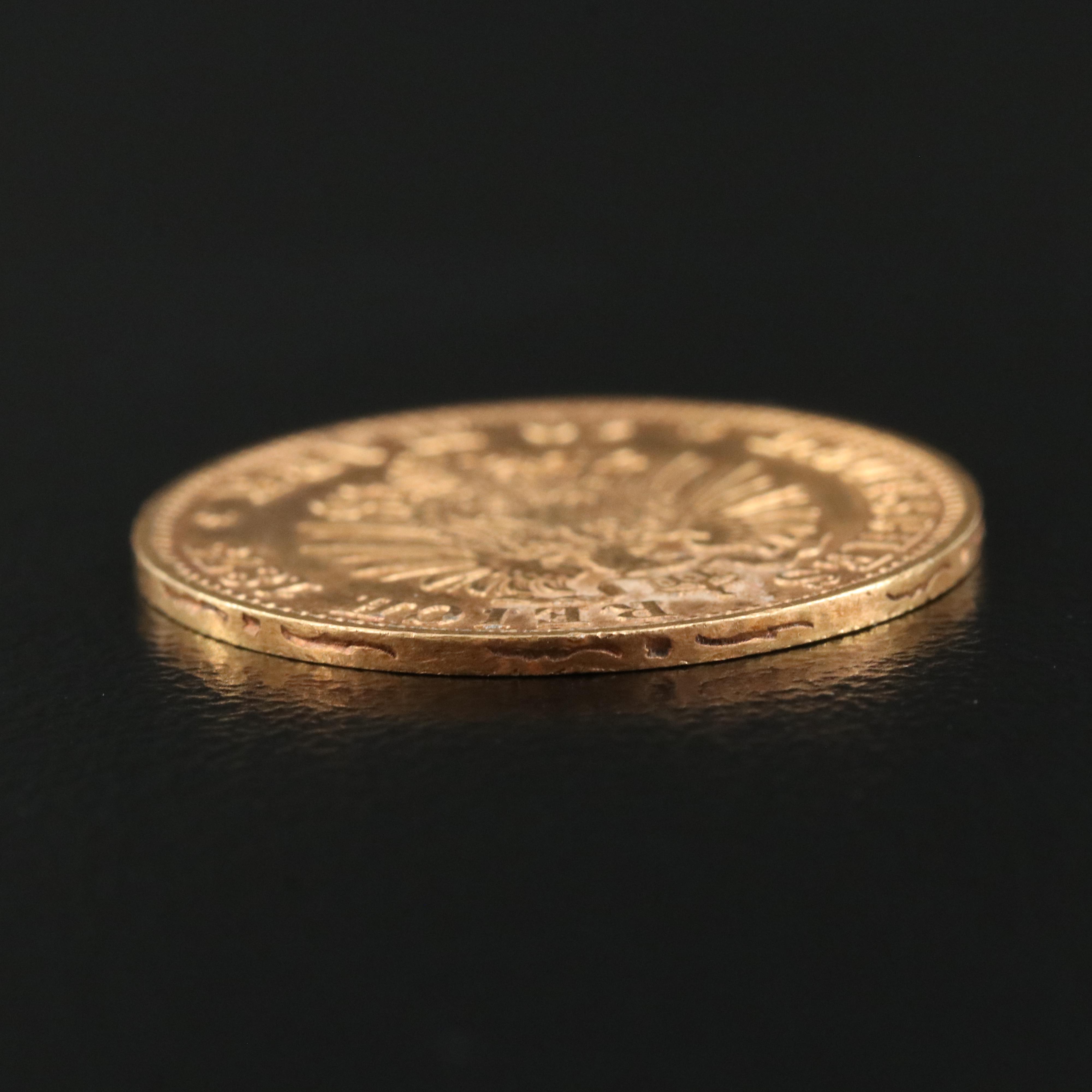 1875-C Prussian Ten Mark Gold Coin | EBTH