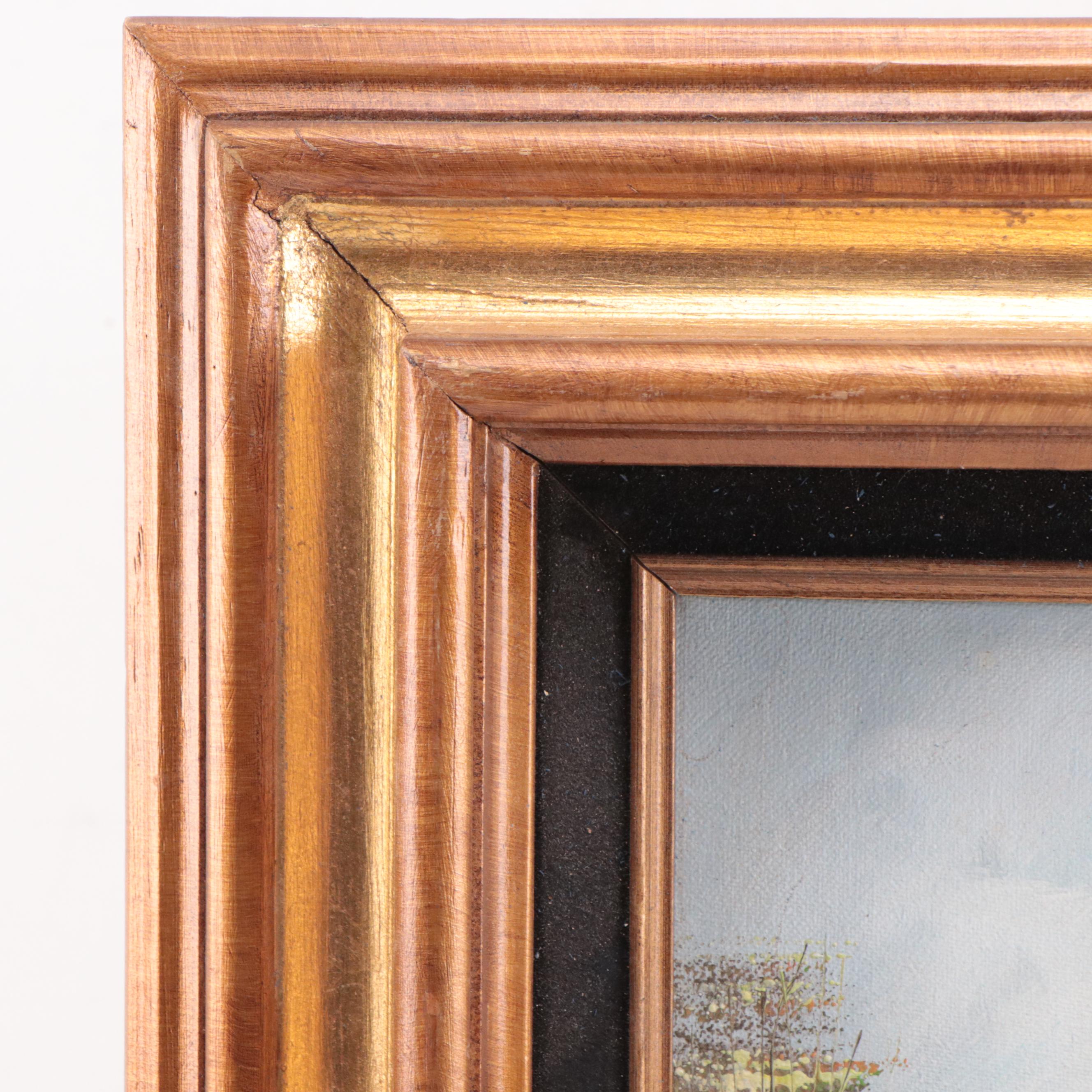 K. Gropper Parisian Street Scene Oil Painting, Late 20th Century | EBTH