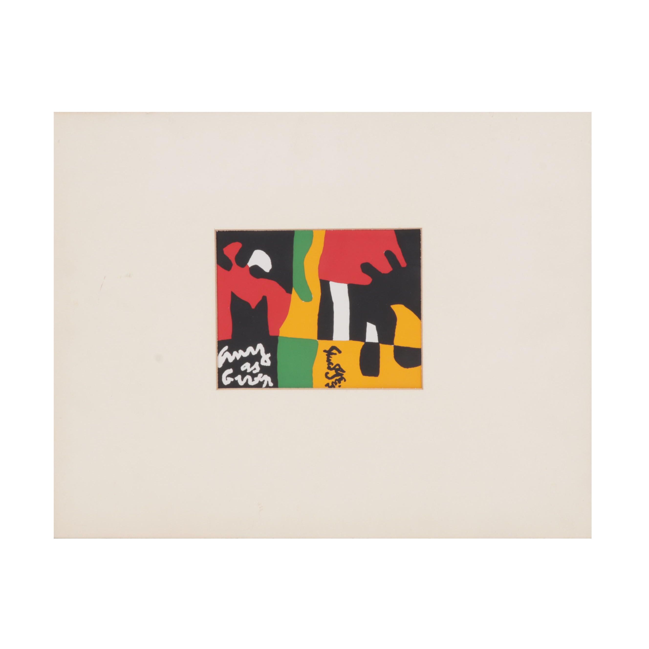 Serigraph After Stuart Davis "Ten Works x Ten Painters" Series, Circa 1964 | EBTH