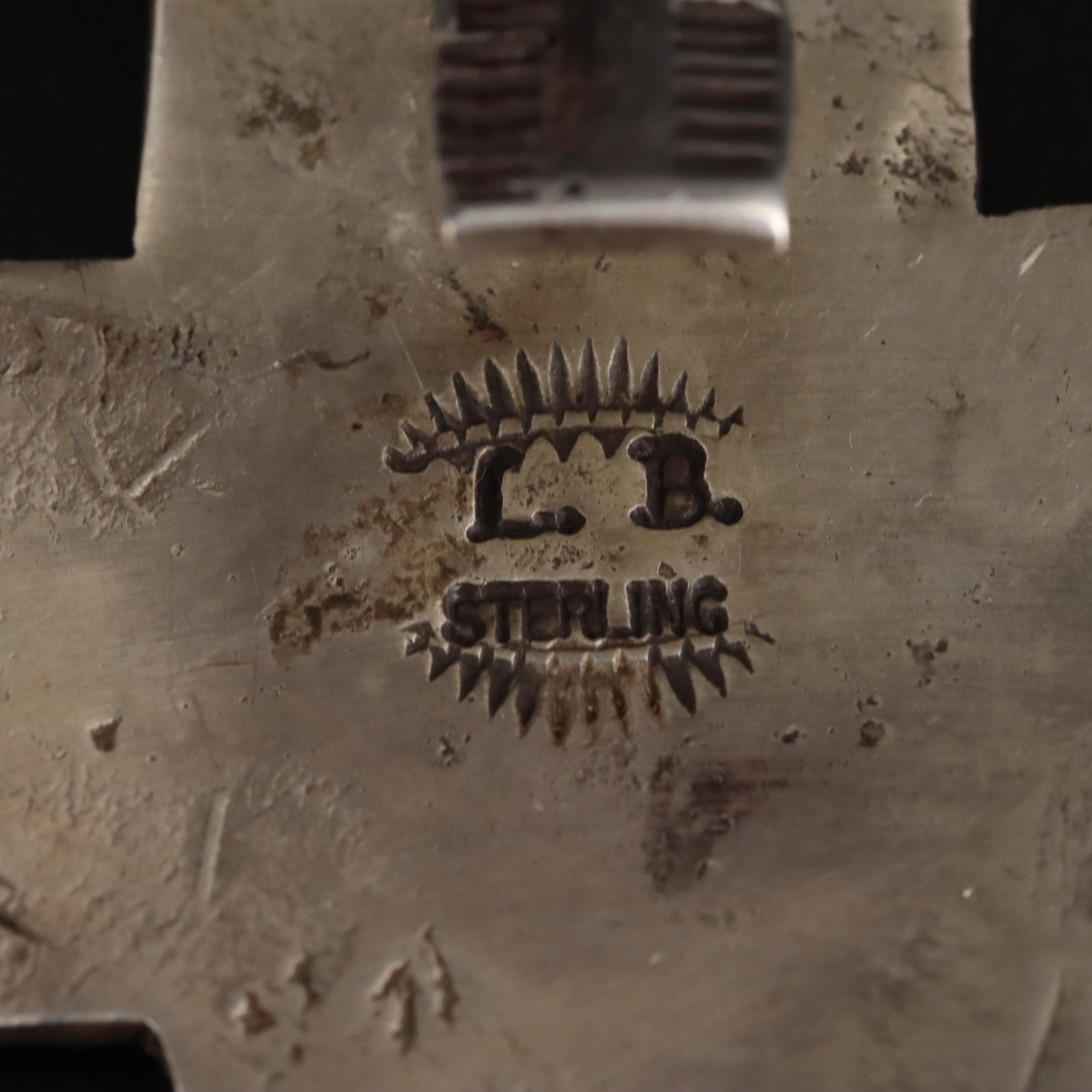 Lenora Begay Navajo Diné Sterling Cross Enhancer Pendant | EBTH