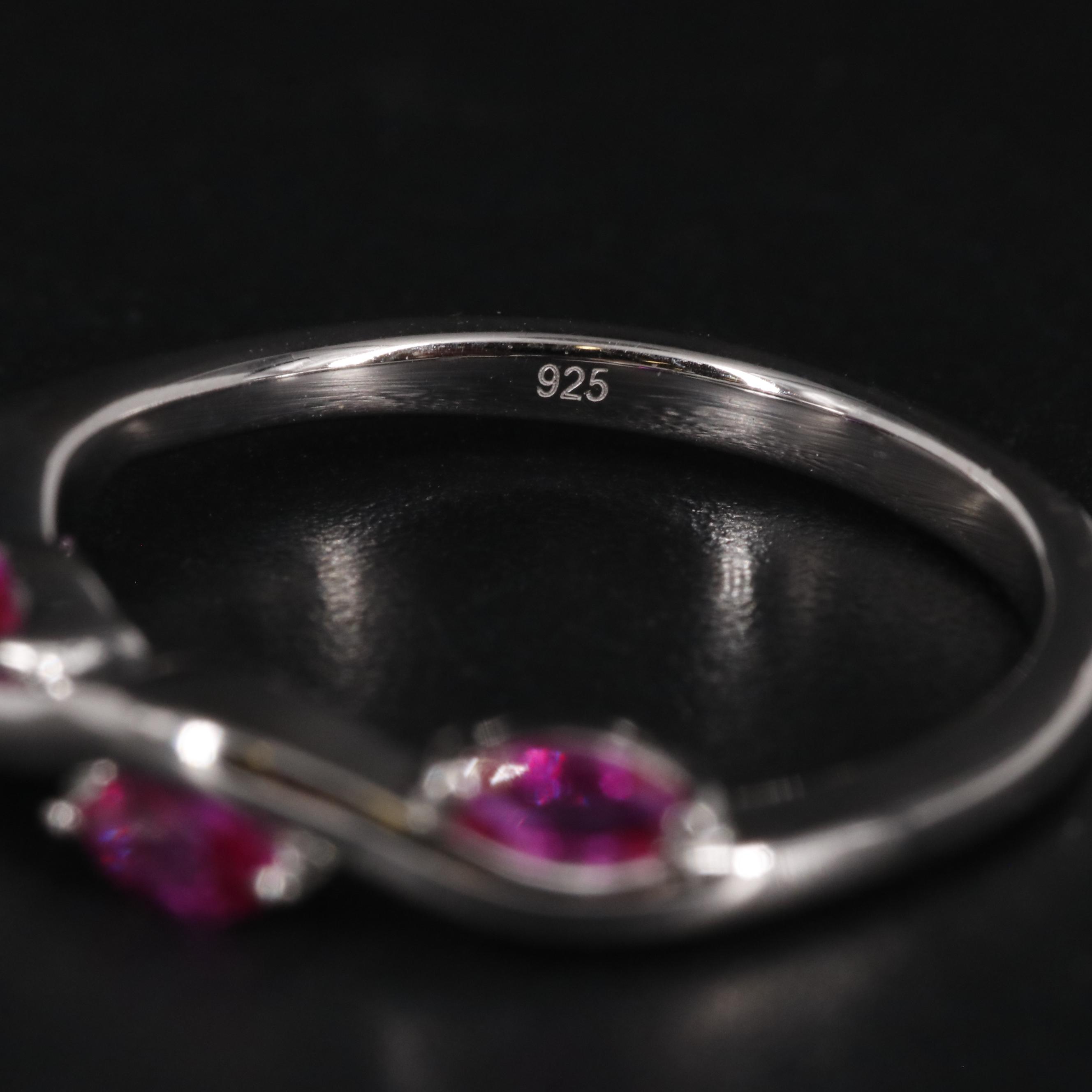 Sterling Silver Ruby Ring | EBTH
