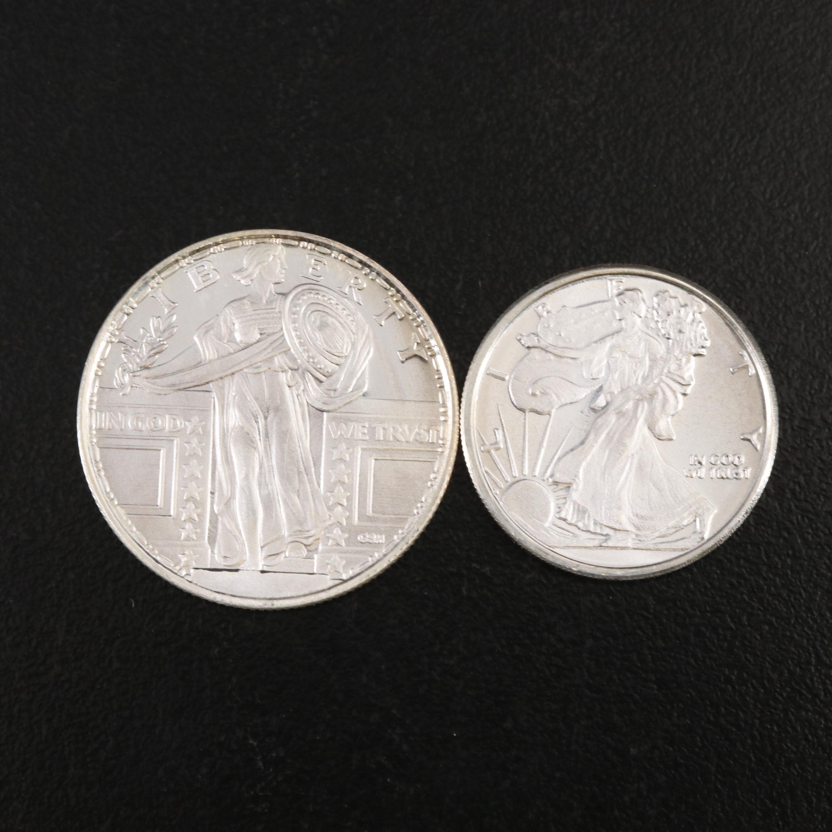 Nine 1/4 Ounce Silver Rounds | EBTH