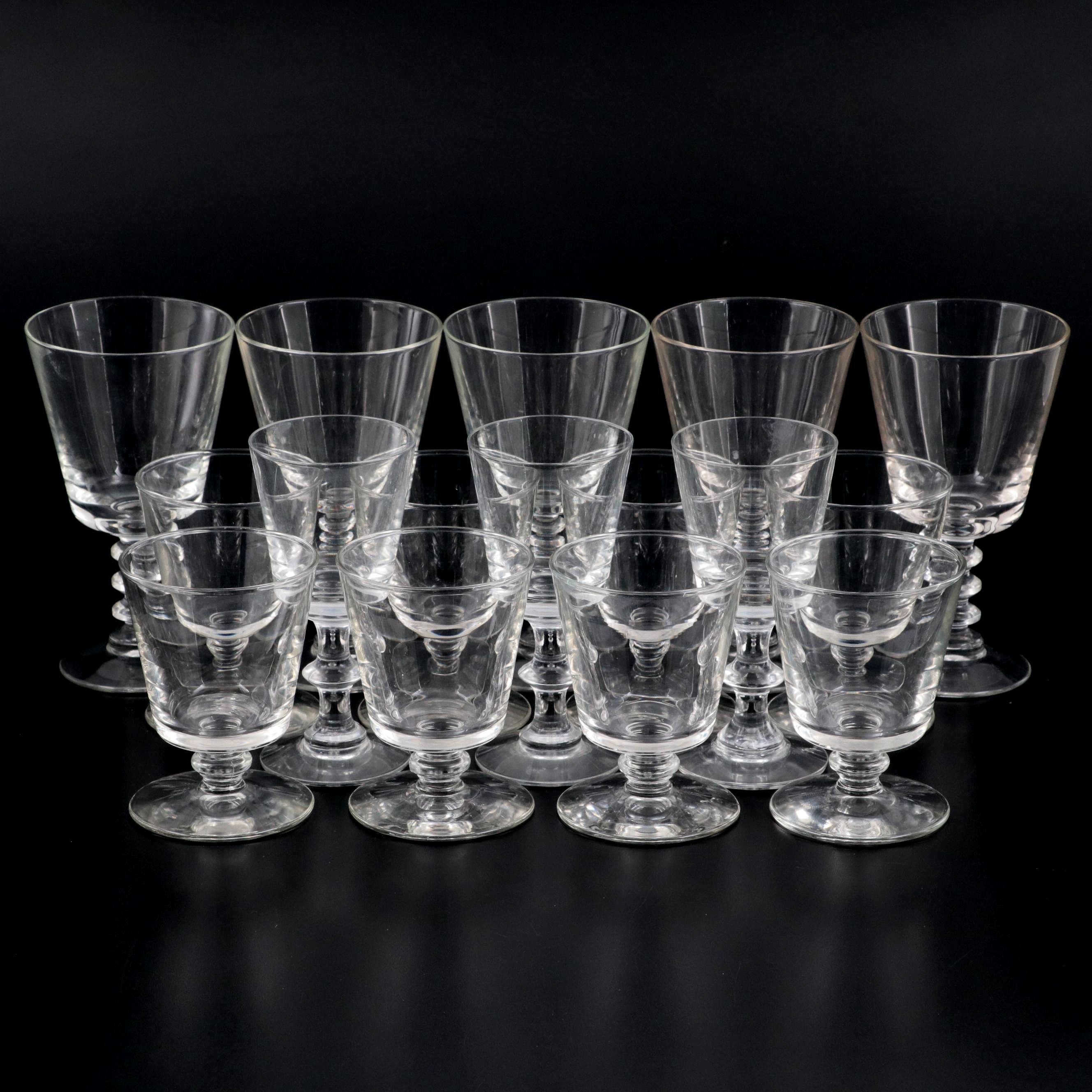 Javit "Cherish-Empire" Water Goblets with Other Rocks Glasses and Wine ...