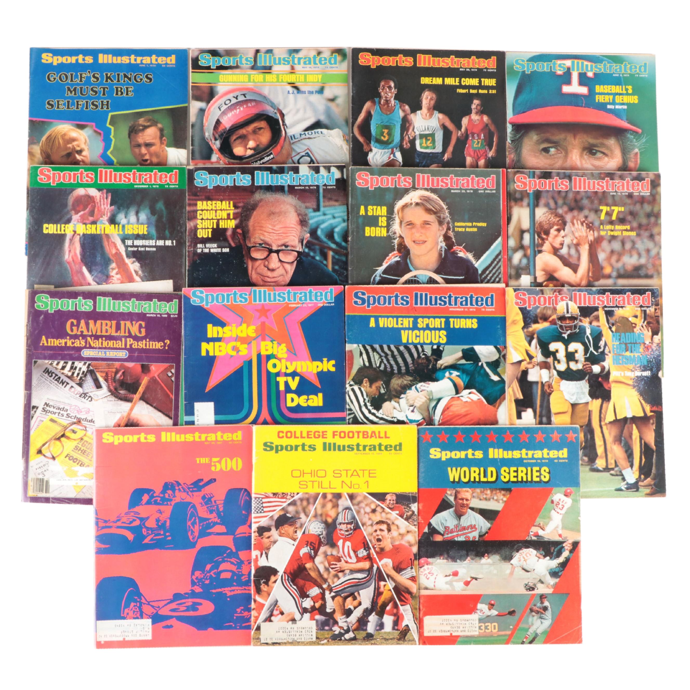 "Sports Illustrated" Magazines Including Tony Dorsett, the Indy 500 ...