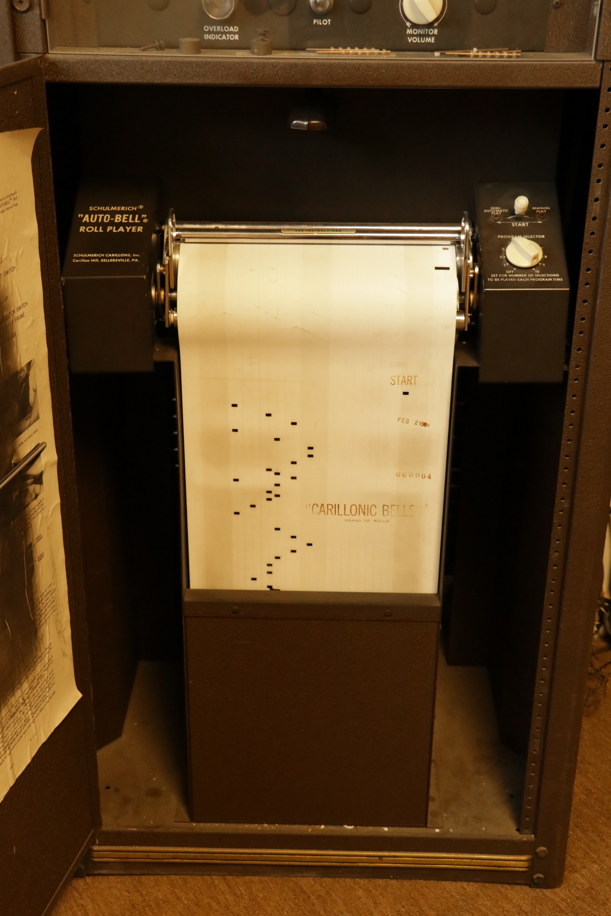 Schulmerich Model 180 Series Coronation Carillon and "Auto-Bell" Roll ...