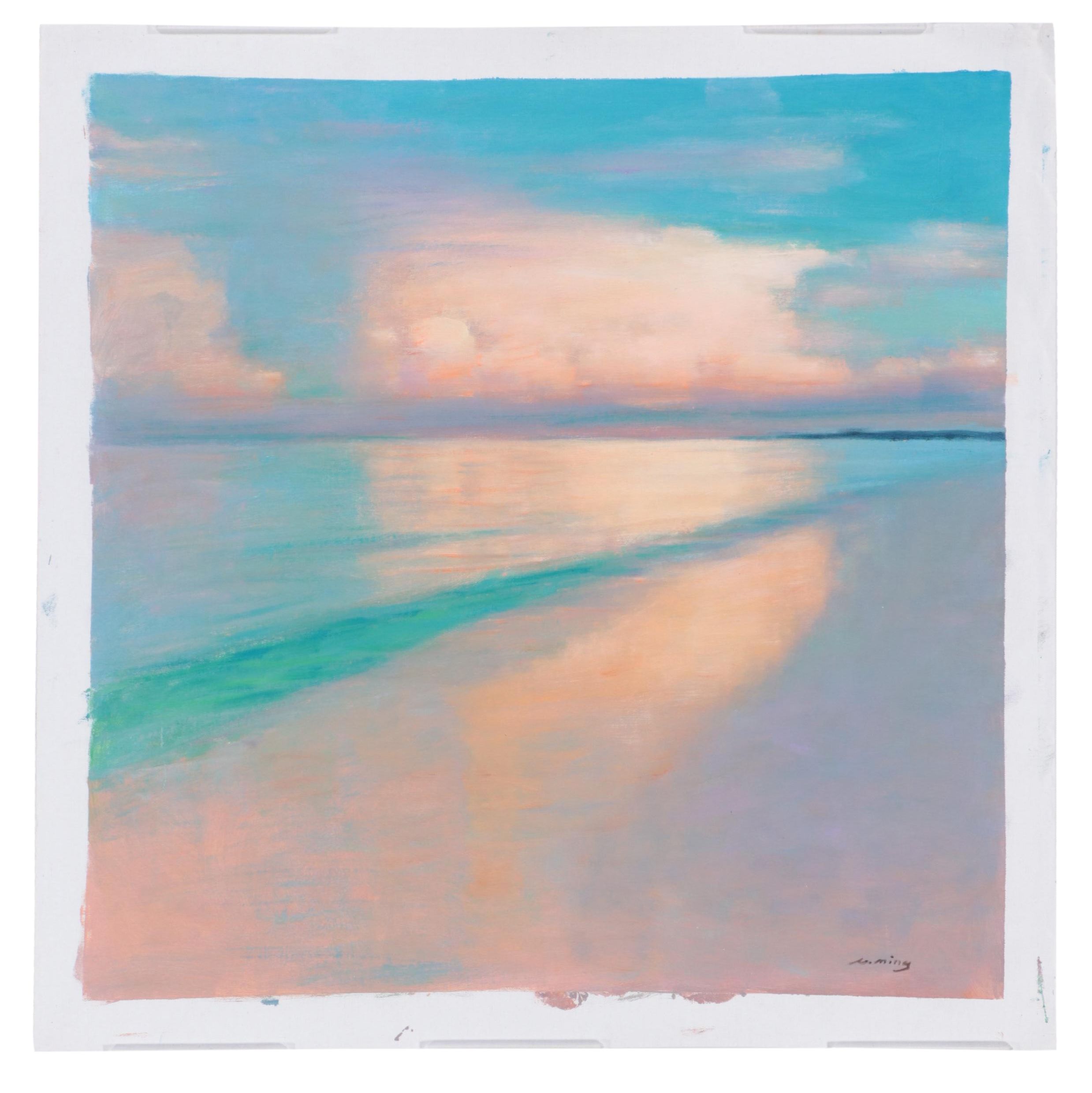 N. Ming Landscape Oil Painting | EBTH