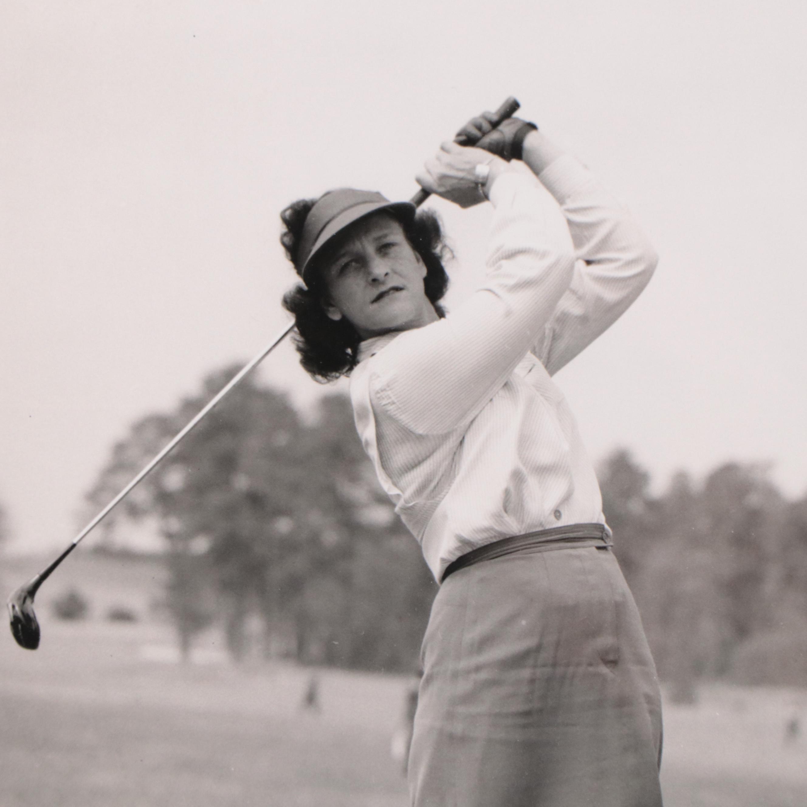 Silver Gelatin Photograph After Ron Watts "Babe Zaharias" | EBTH